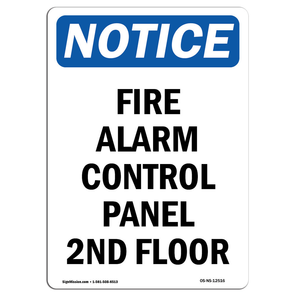 SignMission Fire Alarm Control Panel 2Nd Floor Sign | Wayfair