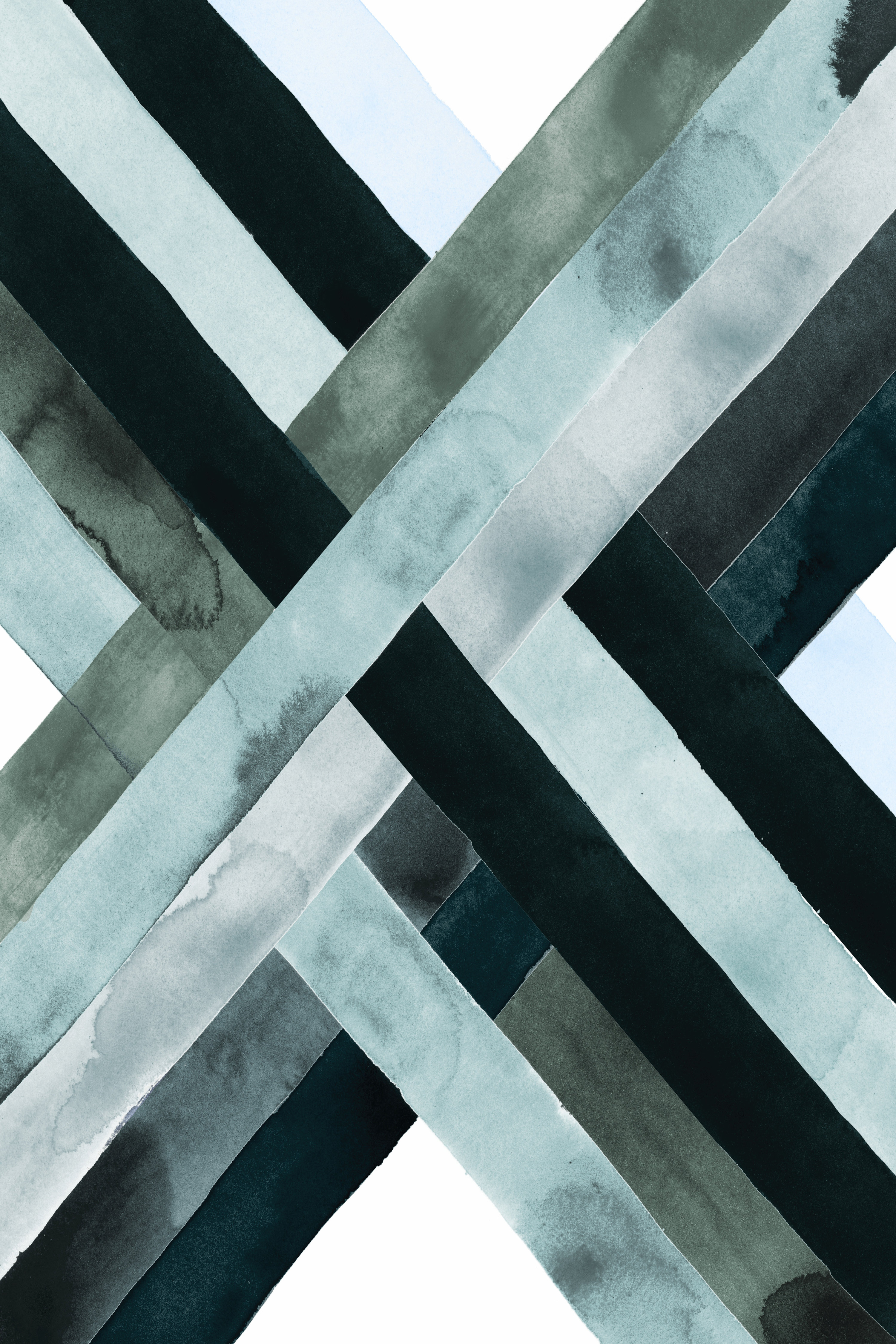Ivy Bronx Watercolor Weave II - Wrapped Canvas Art Prints | Wayfair.co.uk