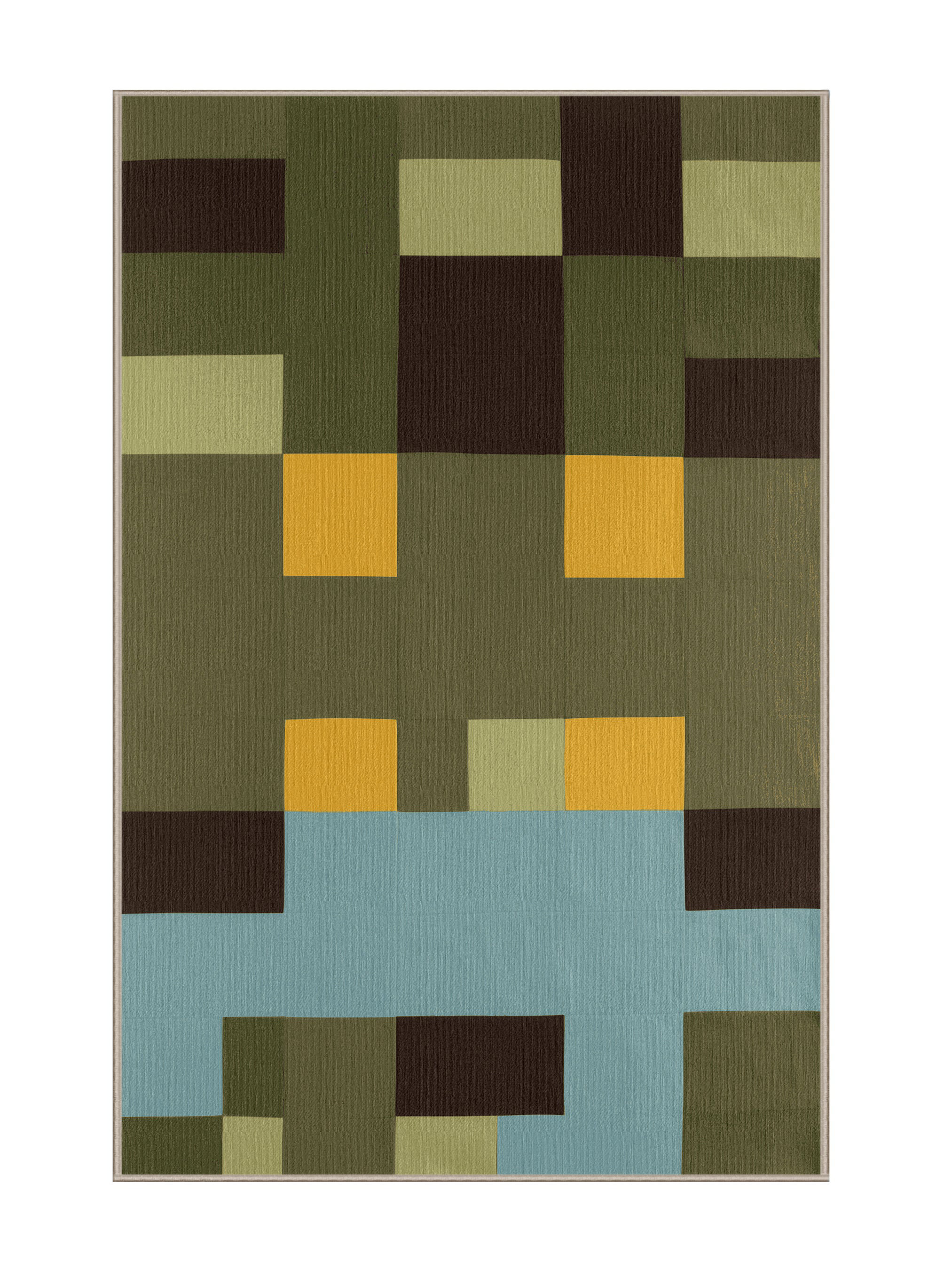 Ebern Designs Mosaic Terrain Rug | Wayfair