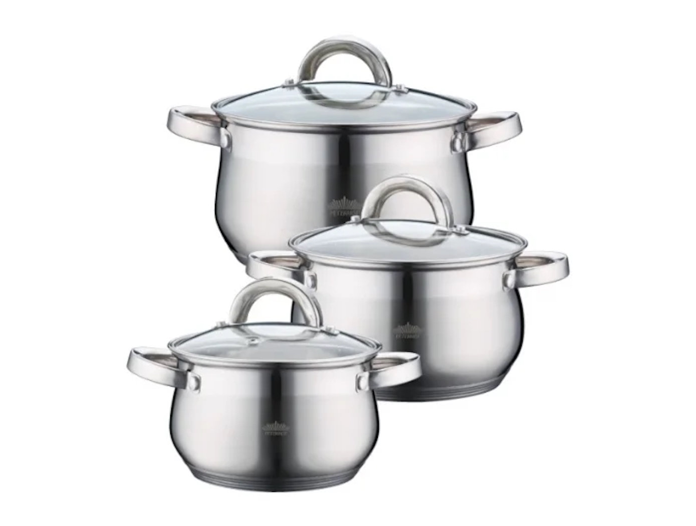 Peterhof 6 Piece Pot Set Stainless Steel | Wayfair