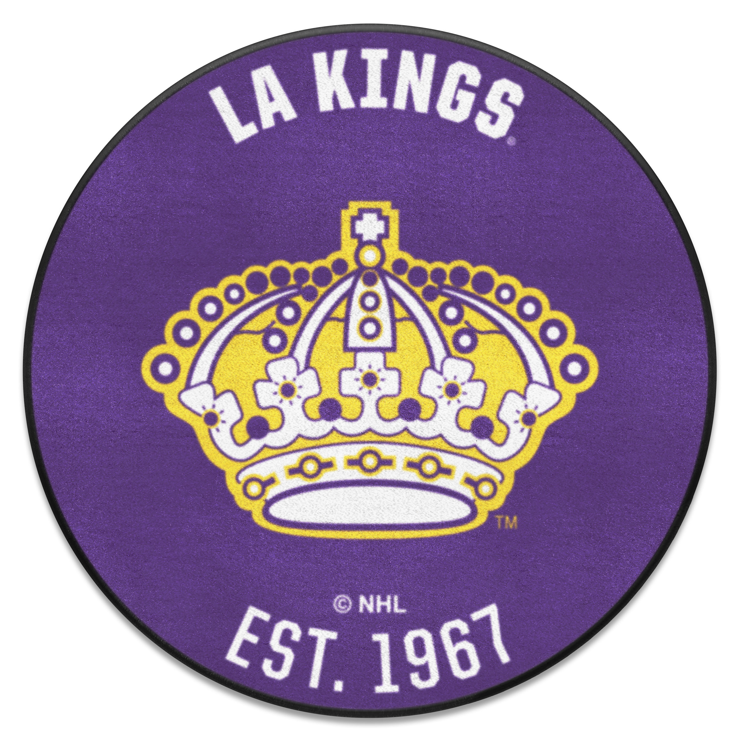 FANMATS Los Angeles Kings_Retro NHL Los Angeles Kings Roundel Rug ...