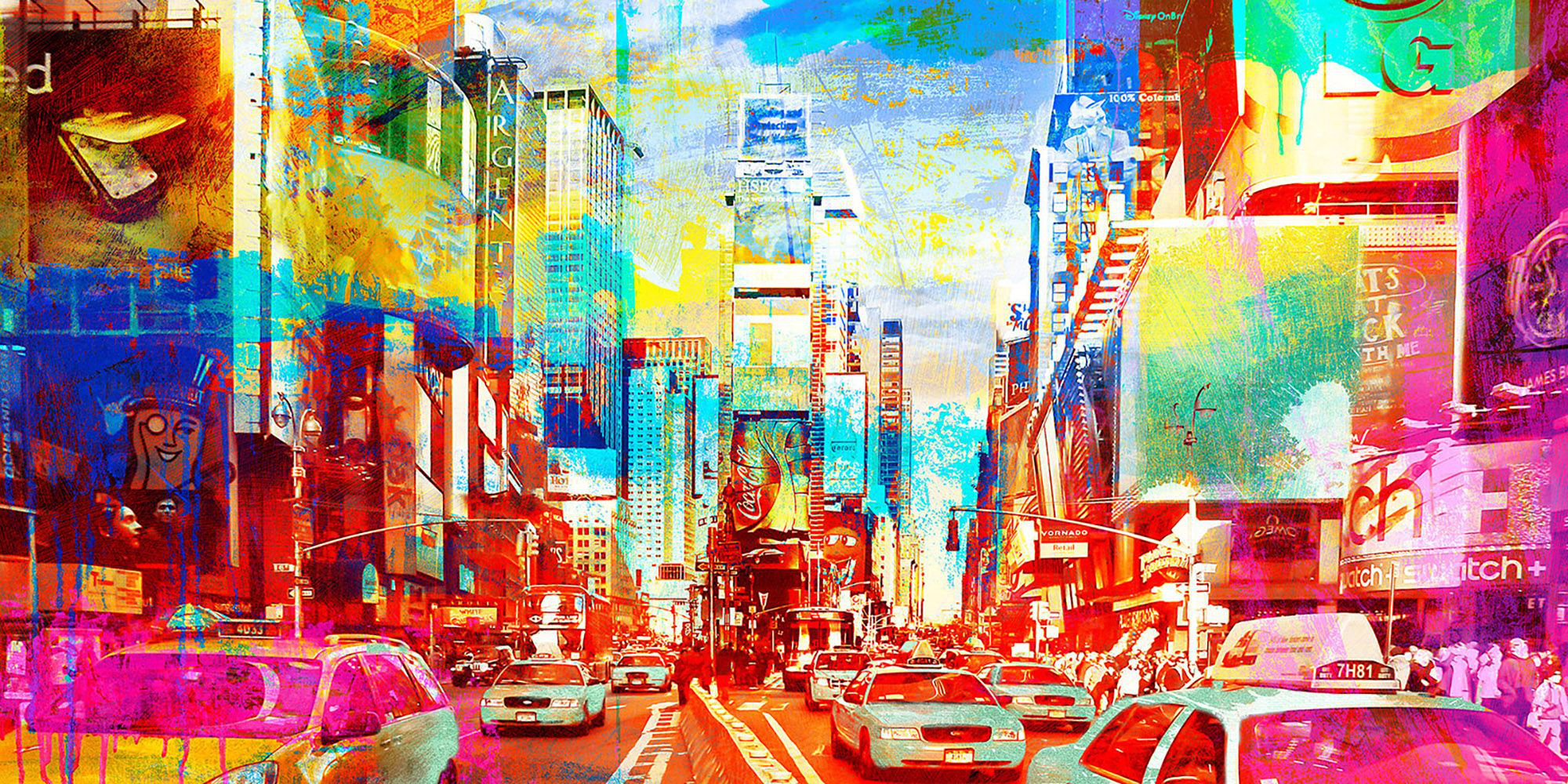 17 Stories 'Times Square' by Eric Chestier - Wrapped Canvas Graphic Art ...