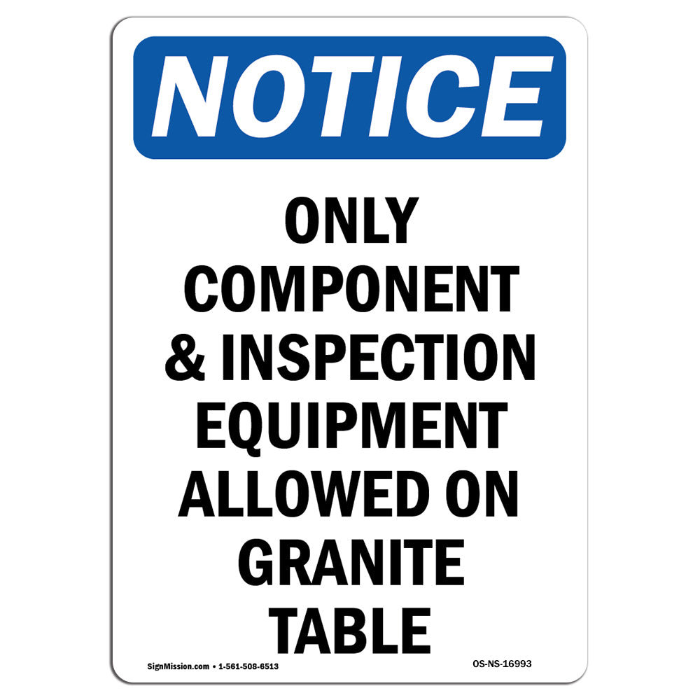 SignMission Only Component and Inspection Equipment Sign | Wayfair