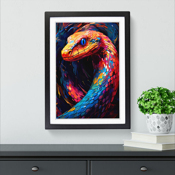 Marlow Home Co. Python Abstract - Single Picture Frame Art Prints on ...