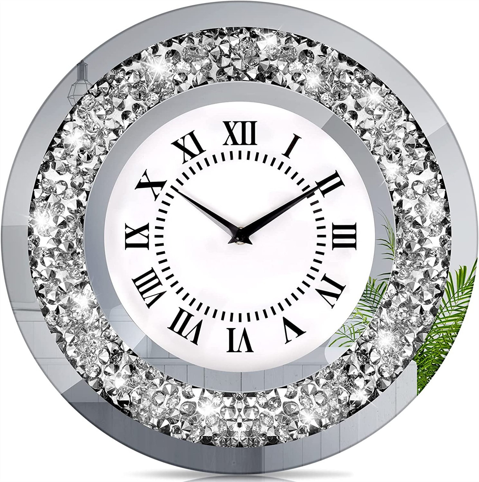 Everly Quinn Megharam 20 inch Diamond Wall Clock & Reviews - Wayfair Canada
