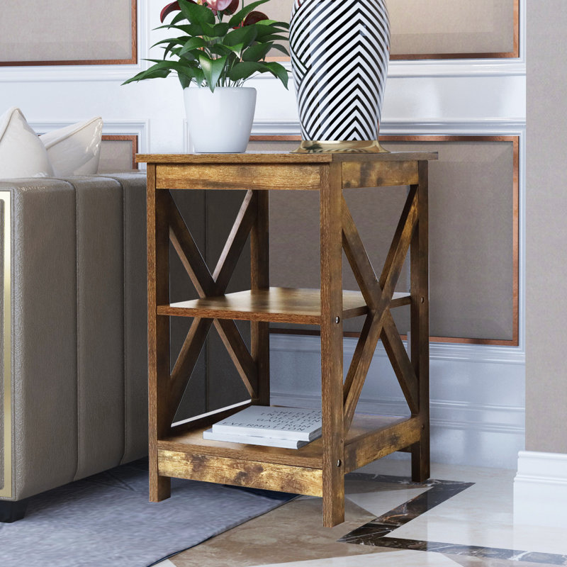 Gracie Oaks Hansboro End Table with Storage "& Reviews" | Wayfair