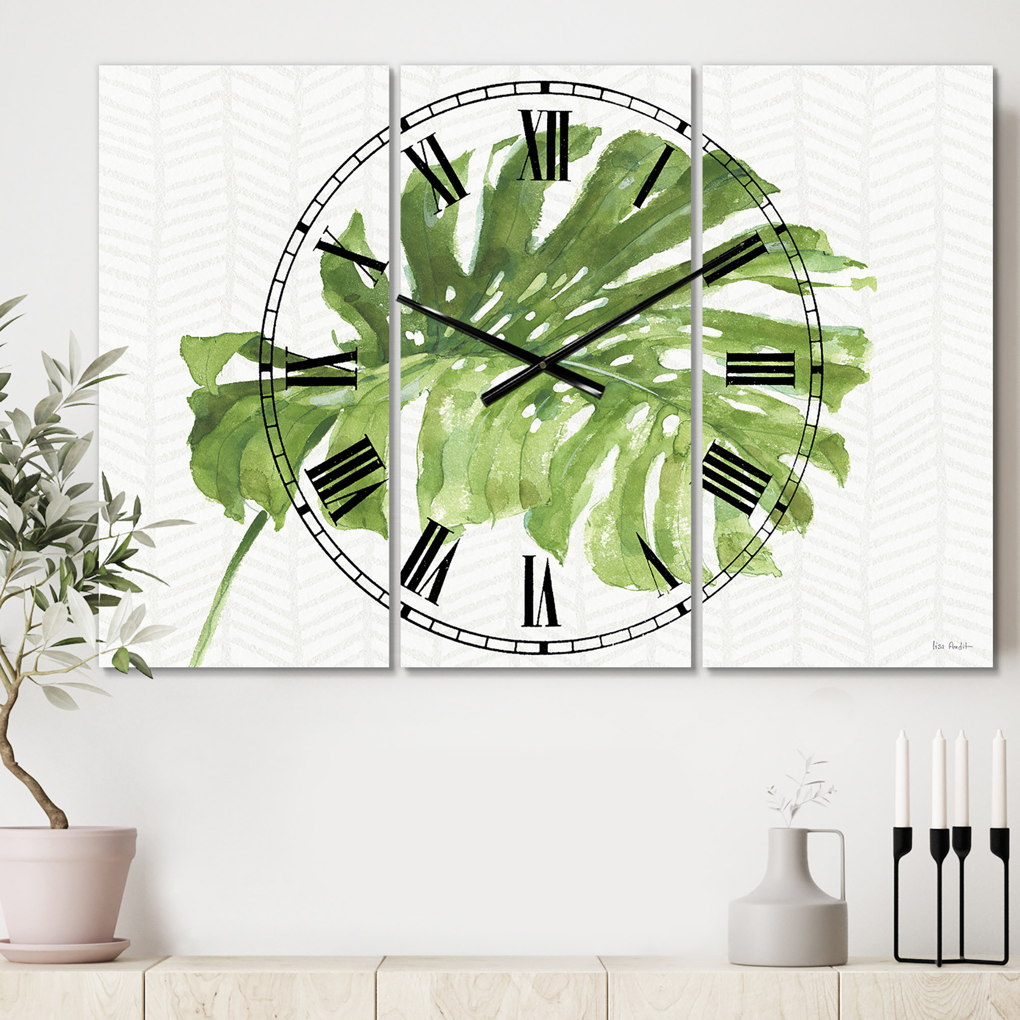 The Twillery Co. Swigart Oversized Farmhouse Wall Clock - Wayfair Canada