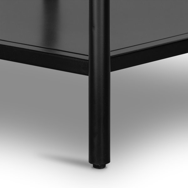 Birch Lane™ Acer Iron End Table with Storage & Reviews | Birch Lane