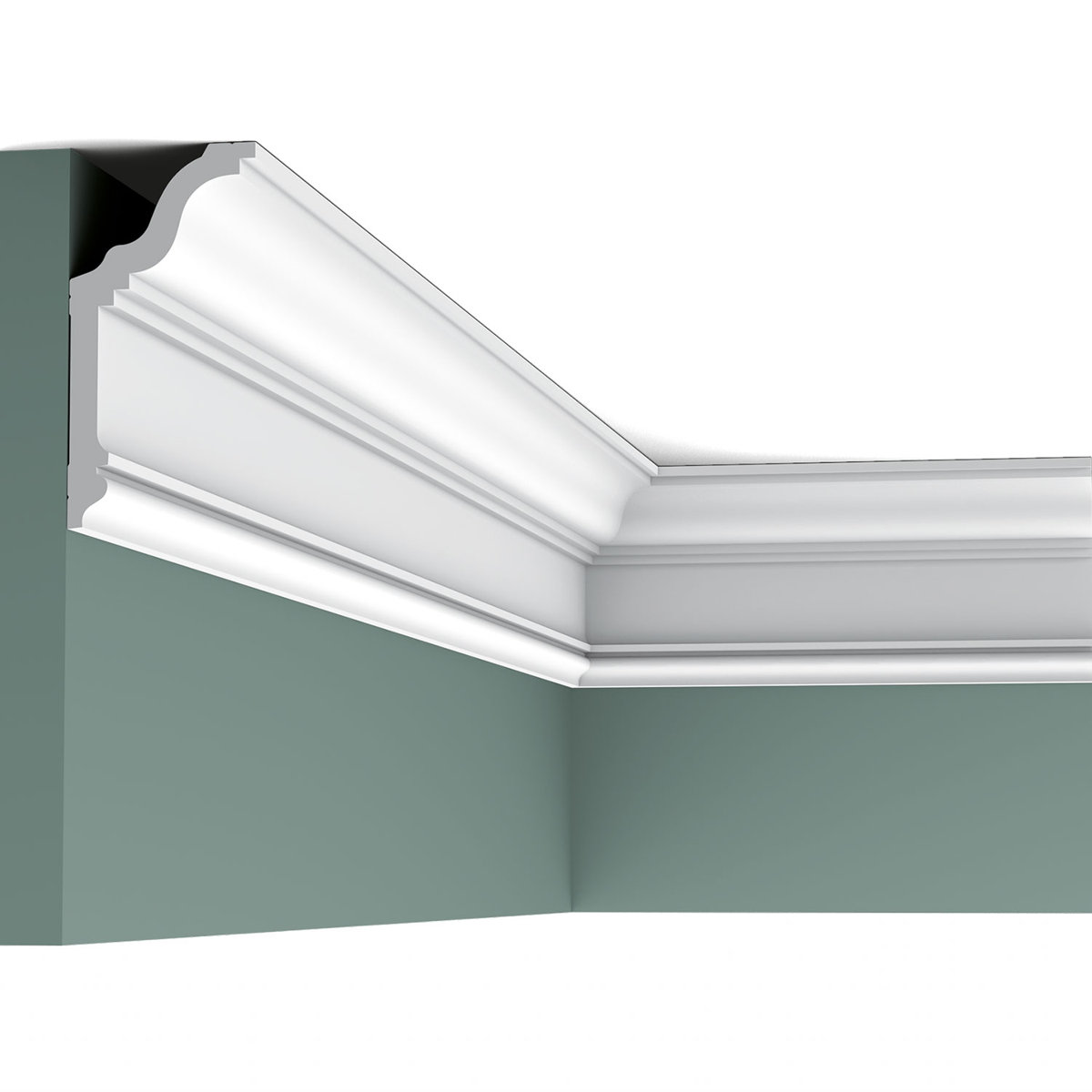 Orac Decor 2-3/8 in x 4-3/4 in x 78-3/4 in Primed White Plain ...
