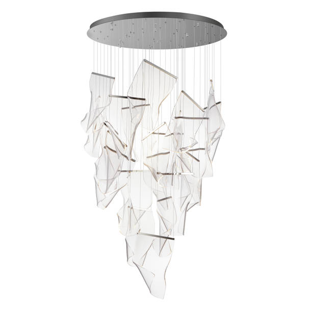 ET2 Rinkle 3 - Light French Gold LED Unique/Statement Pendant - Wayfair ...