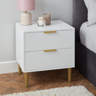 Fjørde & Co Adams 2 Drawer Bedside Table & Reviews | Wayfair.co.uk