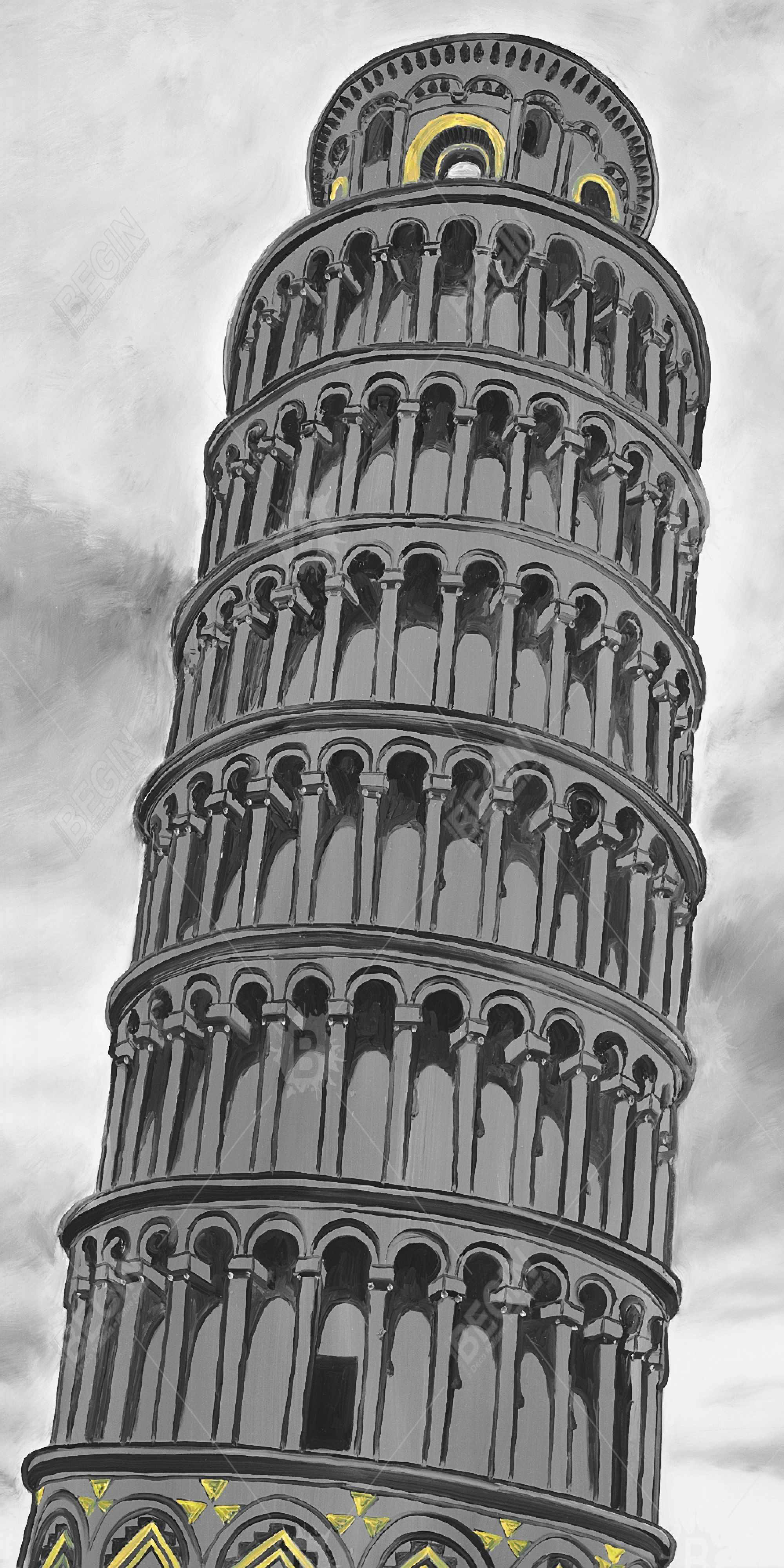 Begin Edition International Inc. Tower of pisa in italy - 15.75"x31.50 ...