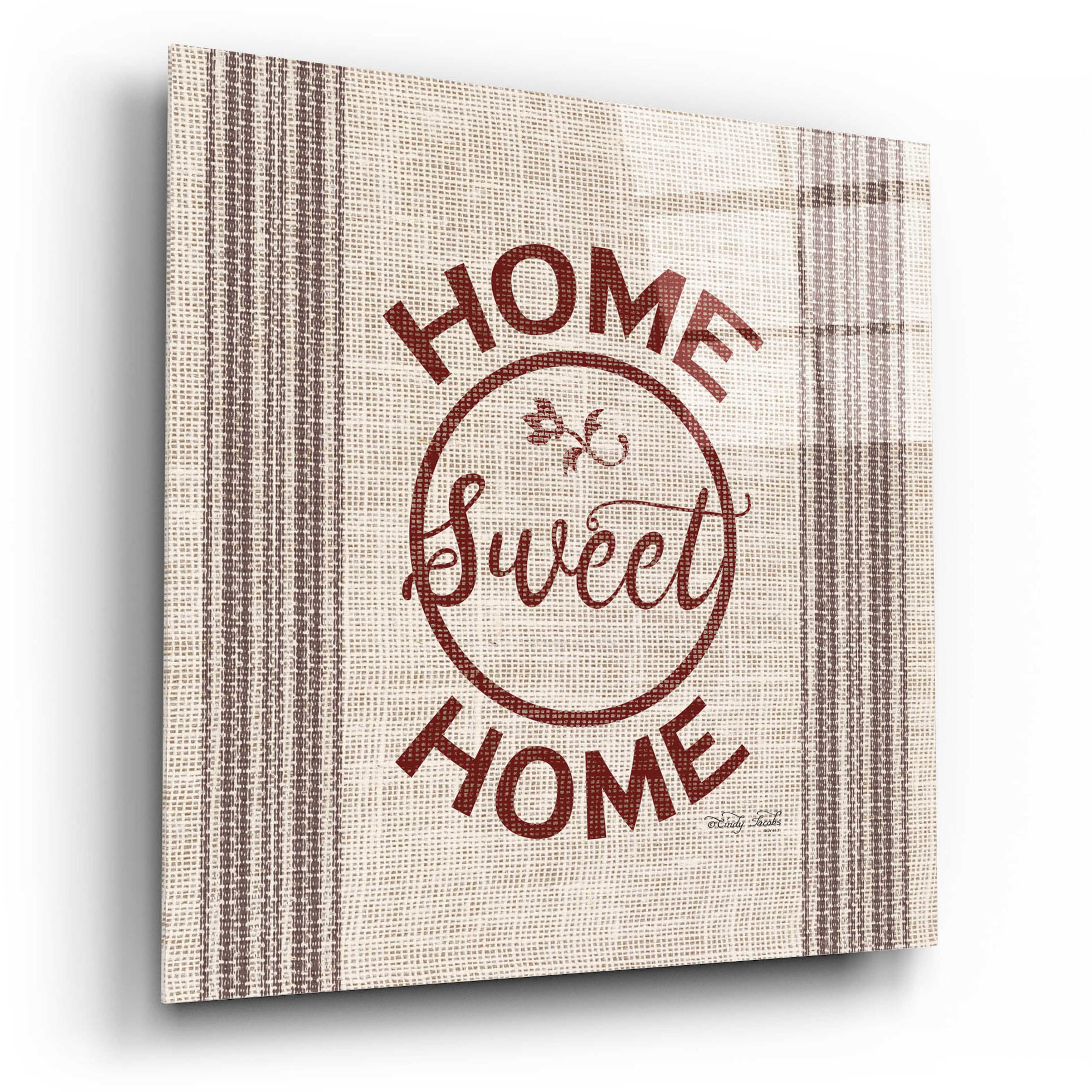 Trinx ''Home Sweet Home Embroidery'' By Cindy Jacobs, Acrylic Glass ...