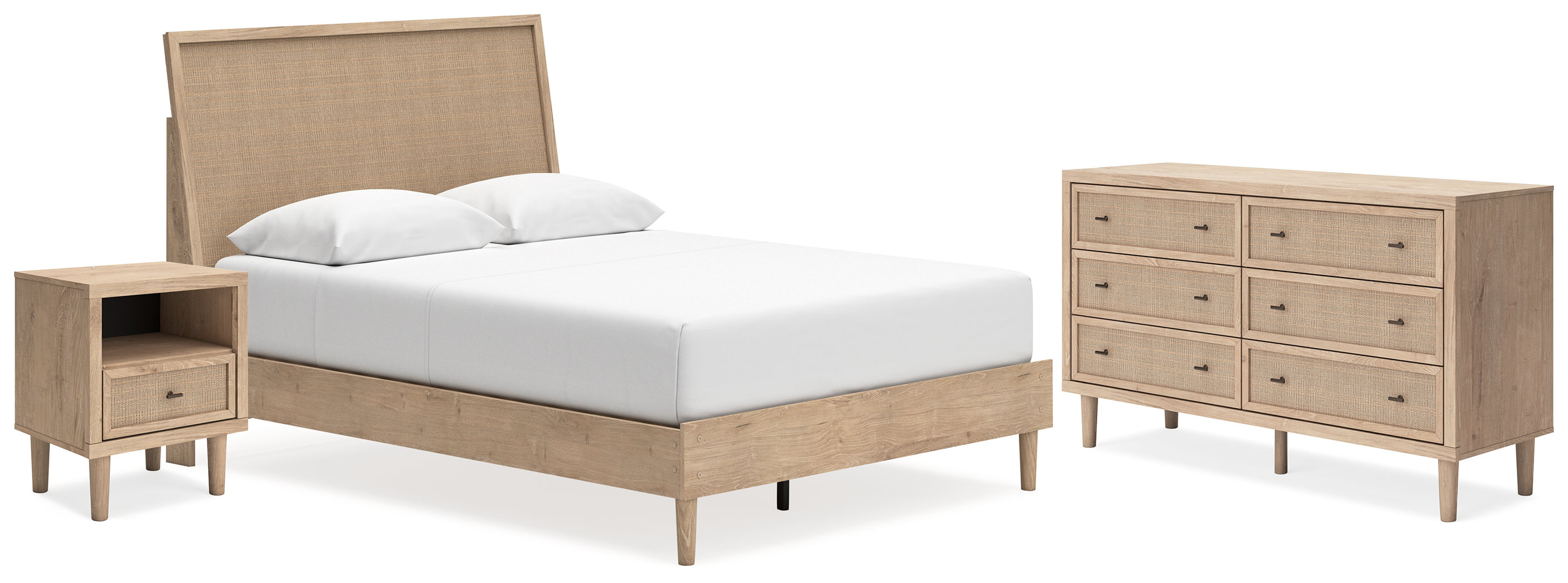 Bayou Breeze Cielden Queen Panel Bed, Dresser and Nightstand | Wayfair