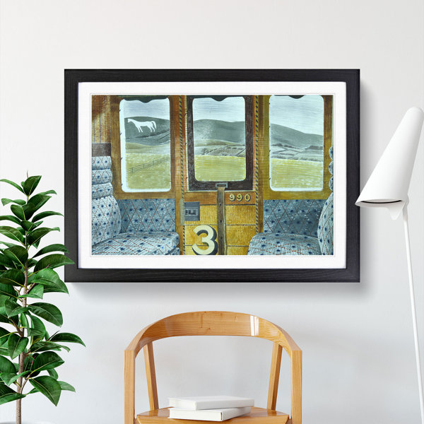 East Urban Home Train Landscape by Eric Ravilious - Picture Frame ...