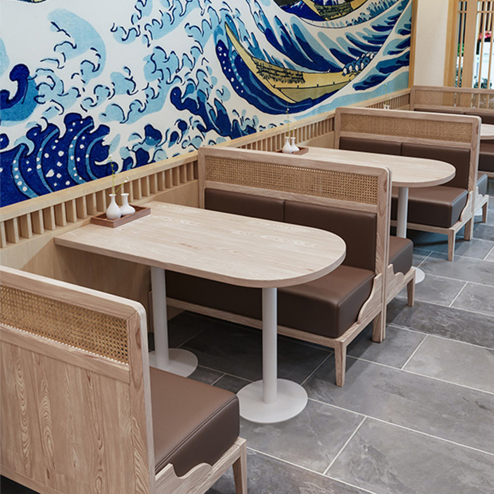Canadian Linen Bar Restaurant Cafe Sushi Restaurant Bench Faux Leather ...