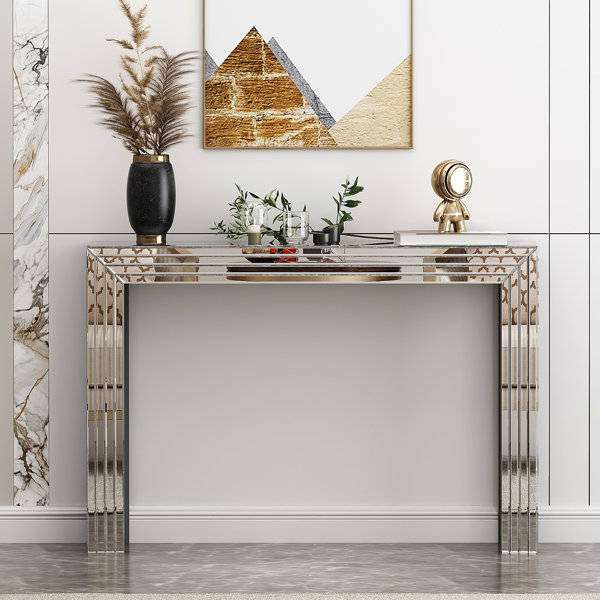 Mercer41 Teleah 47" Console Table and Mirror Set & Reviews | Wayfair