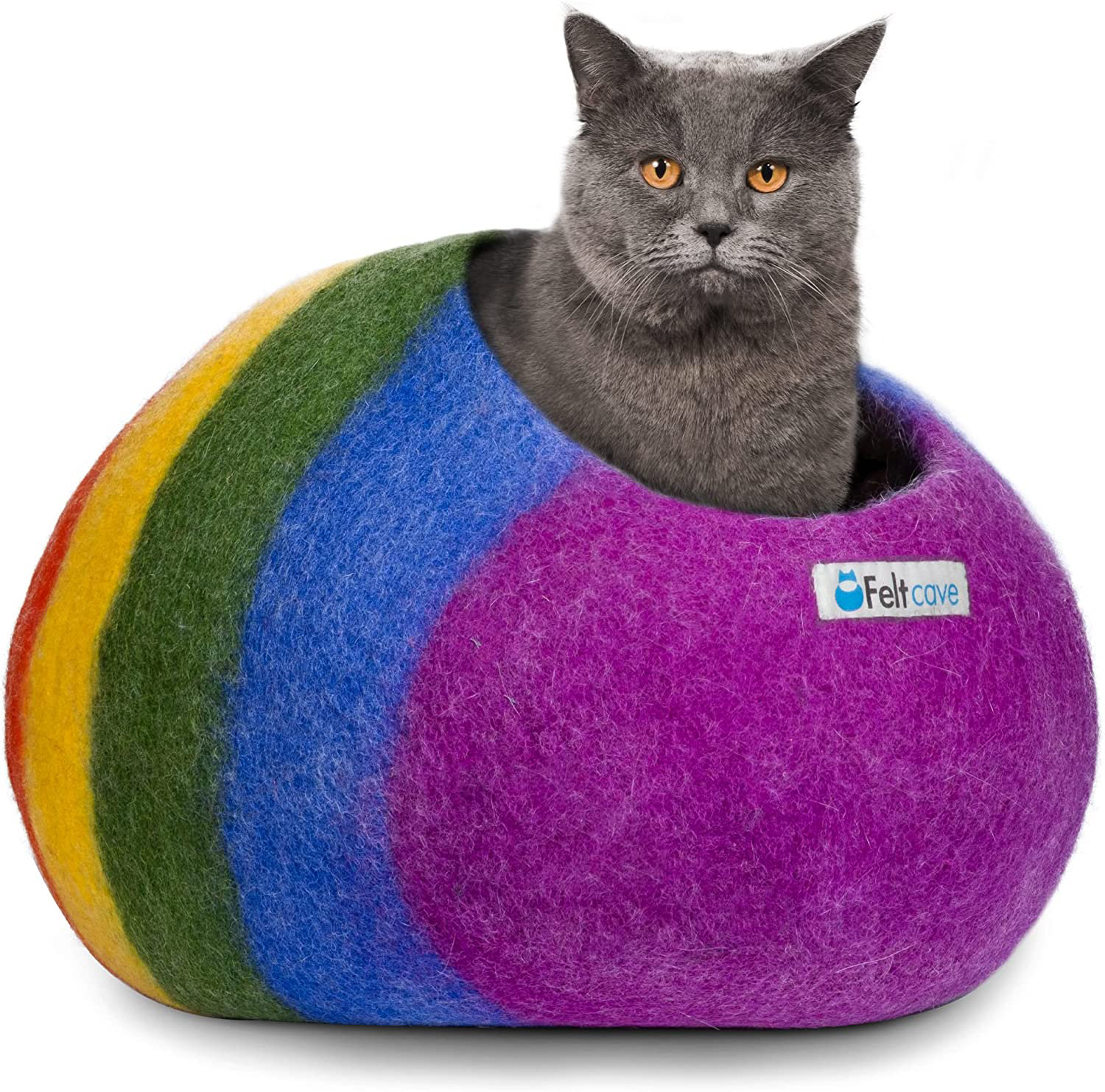Feltcave Medium Cat Cave Bed - Cute Cat Bed Cave Handcrafted From ...