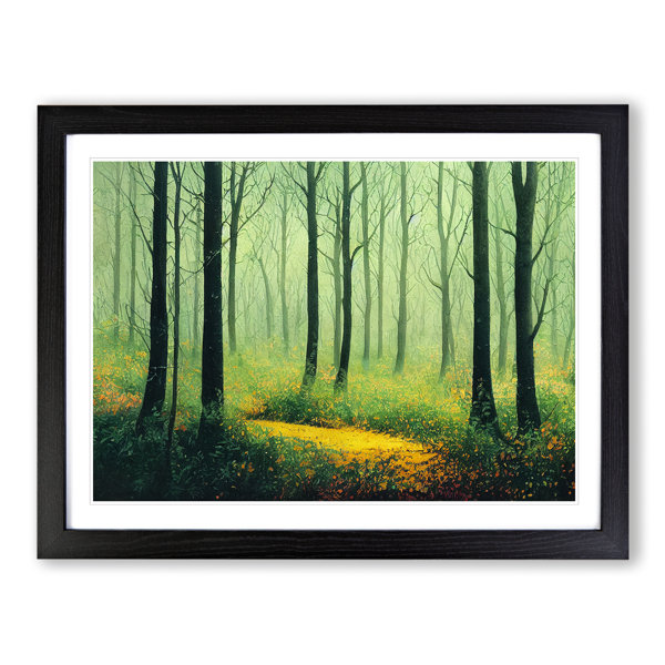 Union Rustic XH1022-6835X Peaceful Spring Forest - Picture Frame Print ...