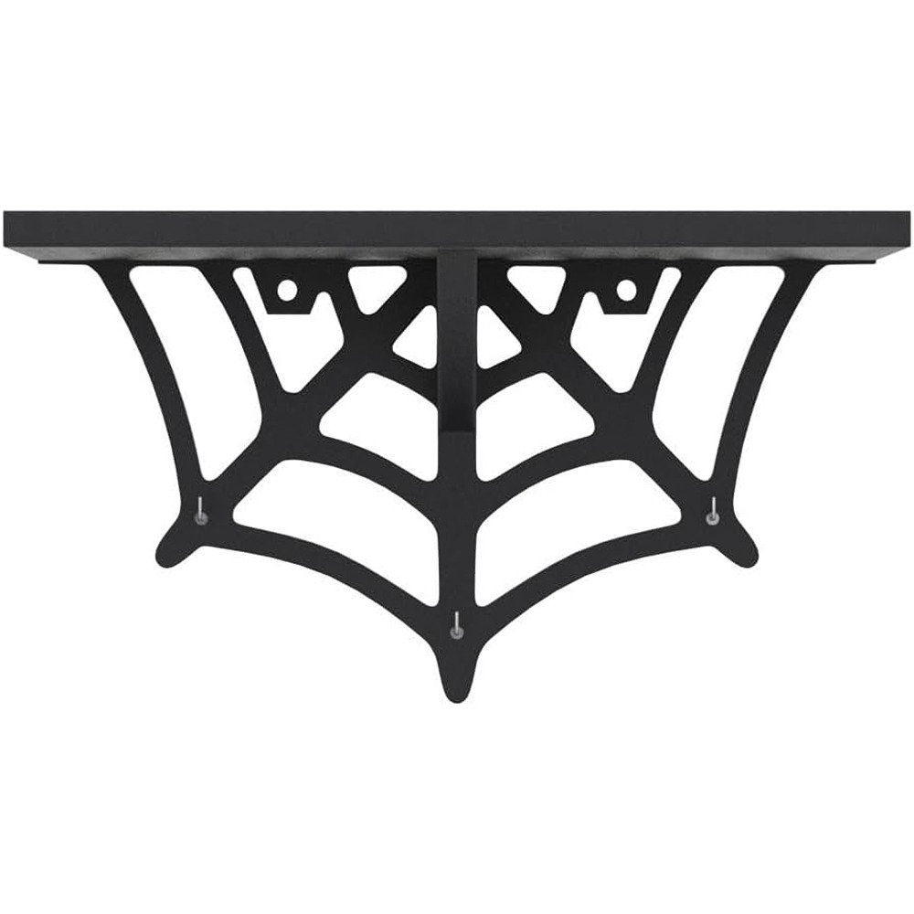 The Holiday Aisle® Spider Web Floating Shelf - Gothic Halloween Hanging ...