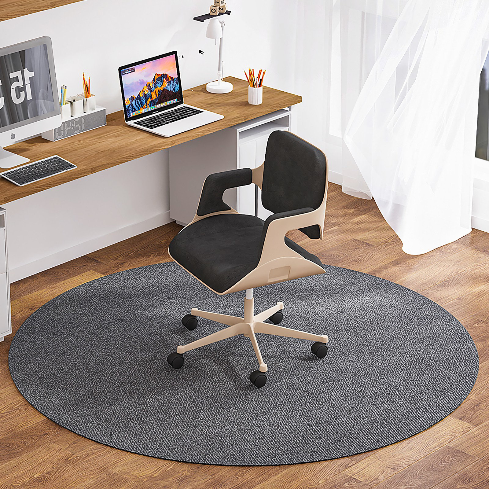PURHOC Computer Chair, Foot Pad, Circular Soundproof Pad, Office Chair ...
