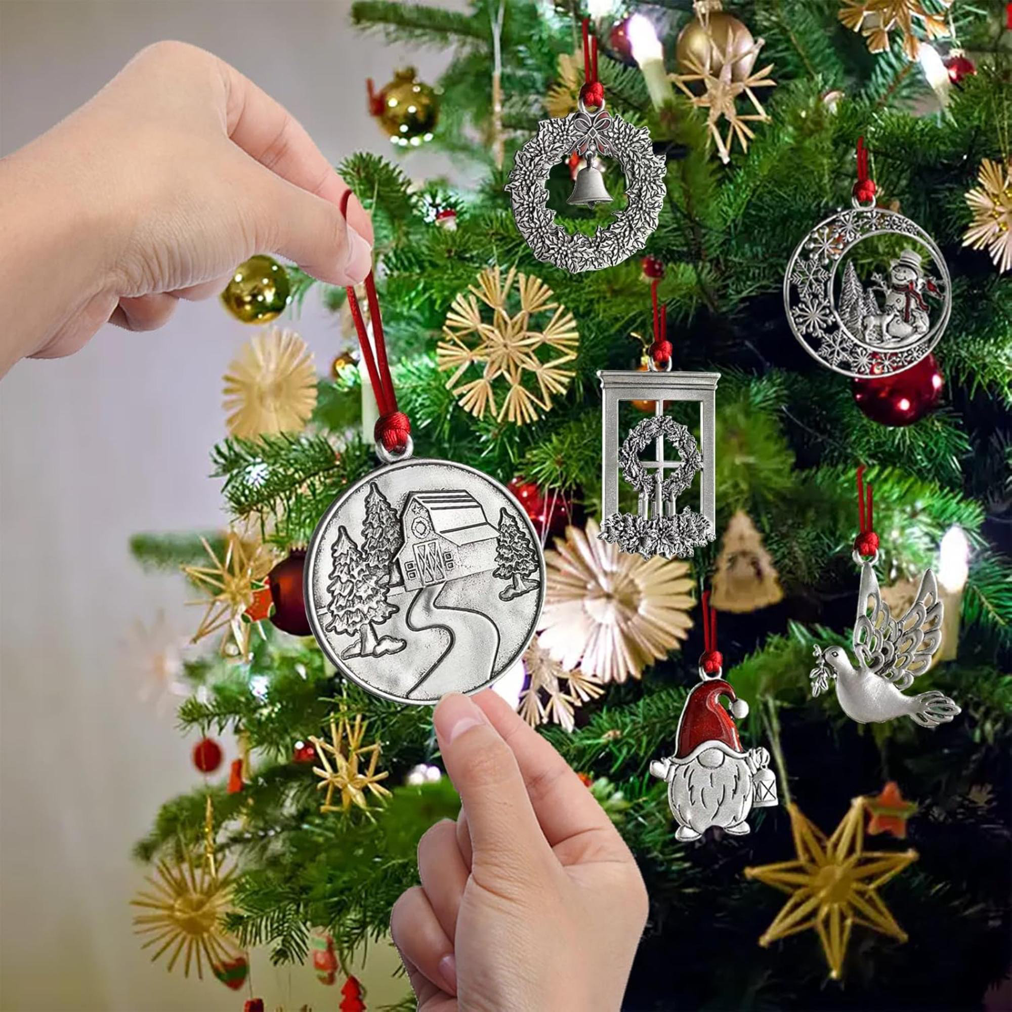 Astoria Grand Christmas Ornaments, 2024 Solid Pewter Christmas Tree ...