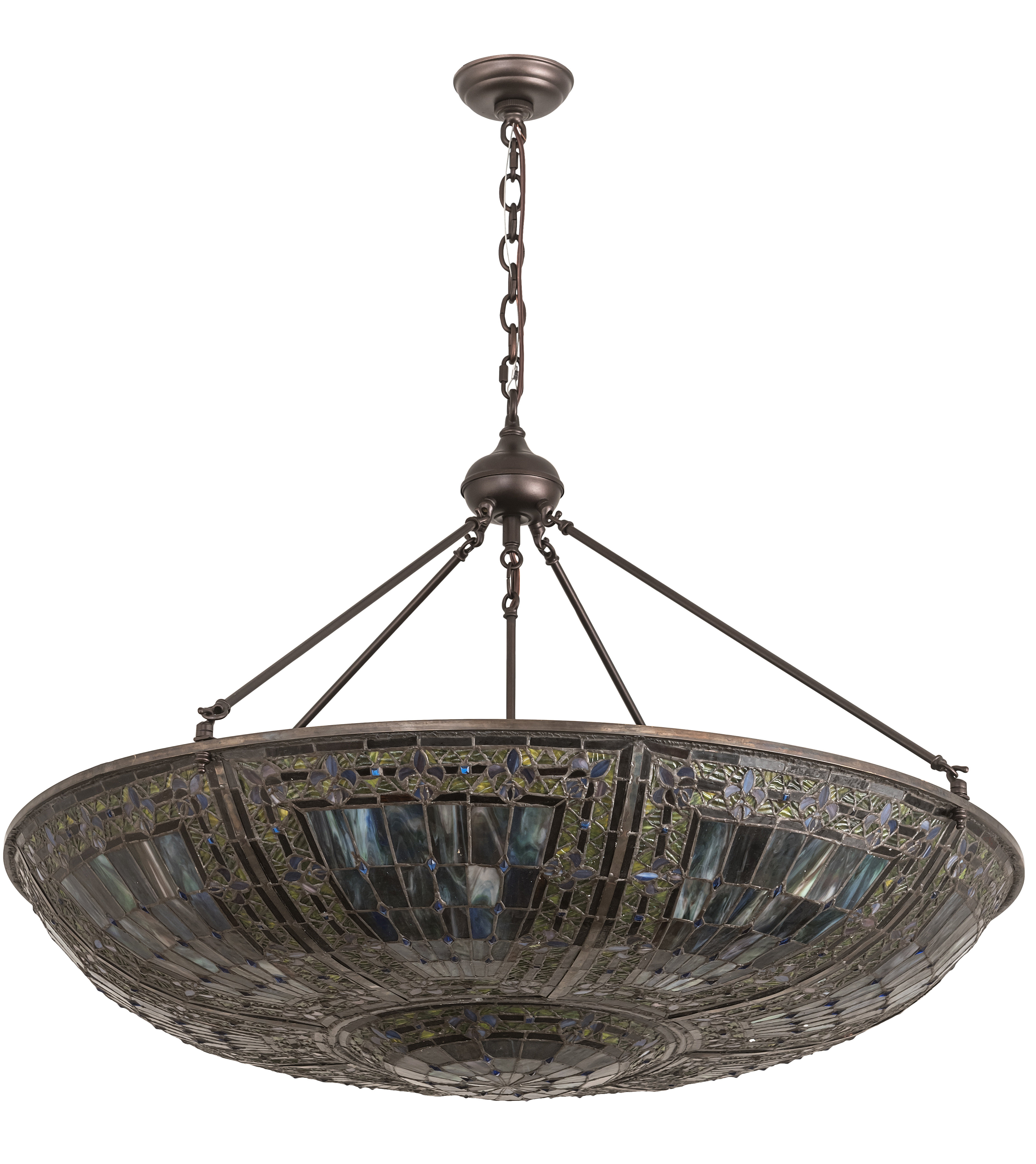 Meyda Lighting 40" W Fleur-de-lis Inverted Pendant | Perigold