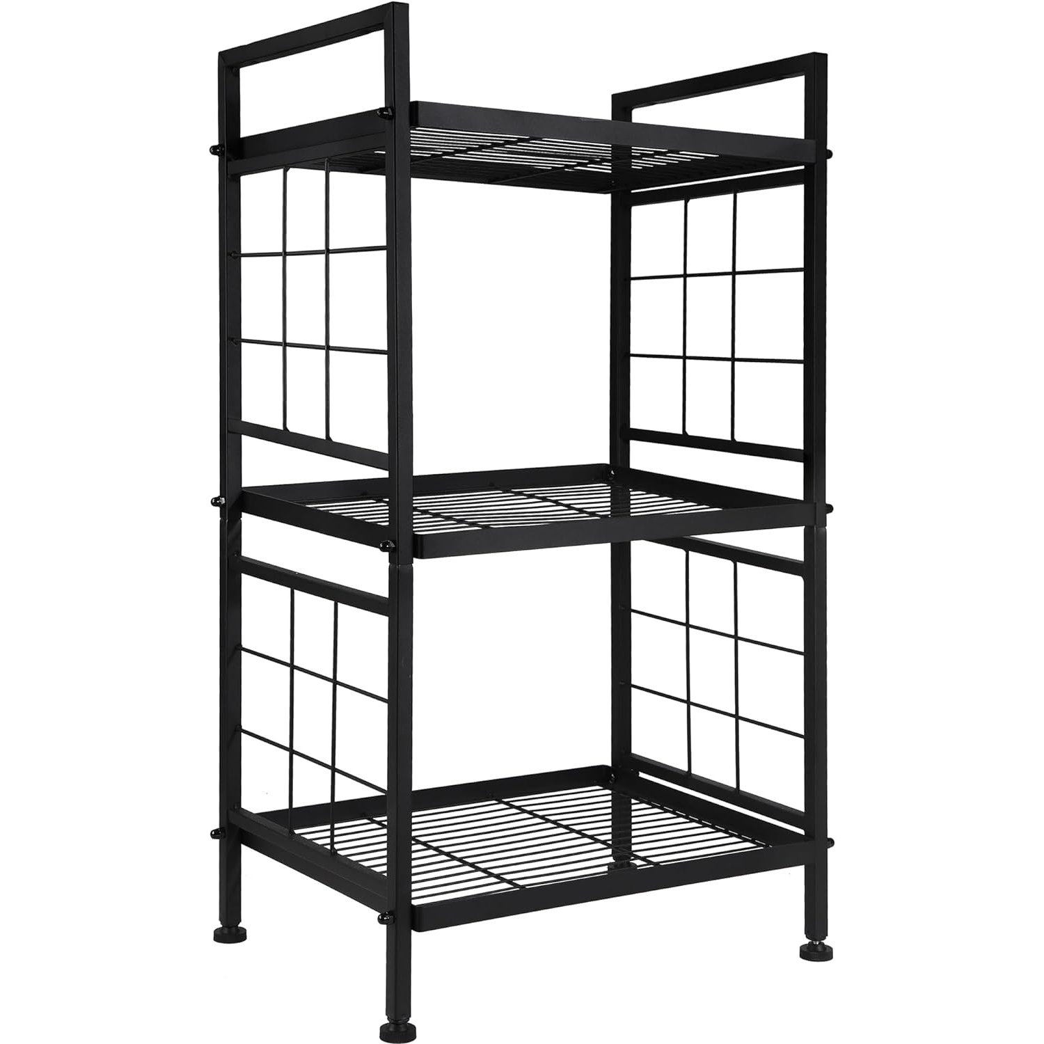 Rebrilliant 3-Wire Standing Storage Shelves, Metal Shelving Unit Pantry ...