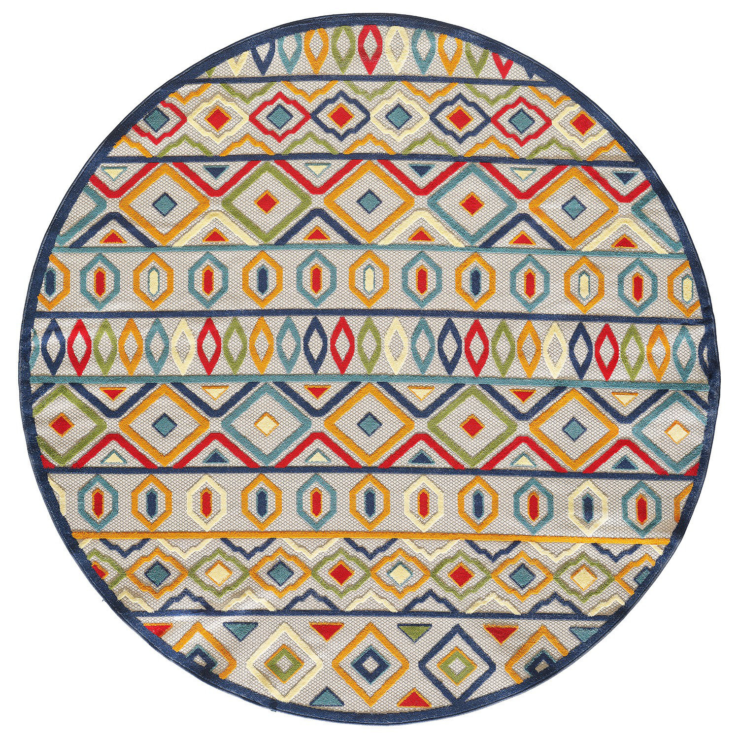 Bungalow Rose Multi Aztec Pattern Indoor Outdoor Area Rug | Wayfair