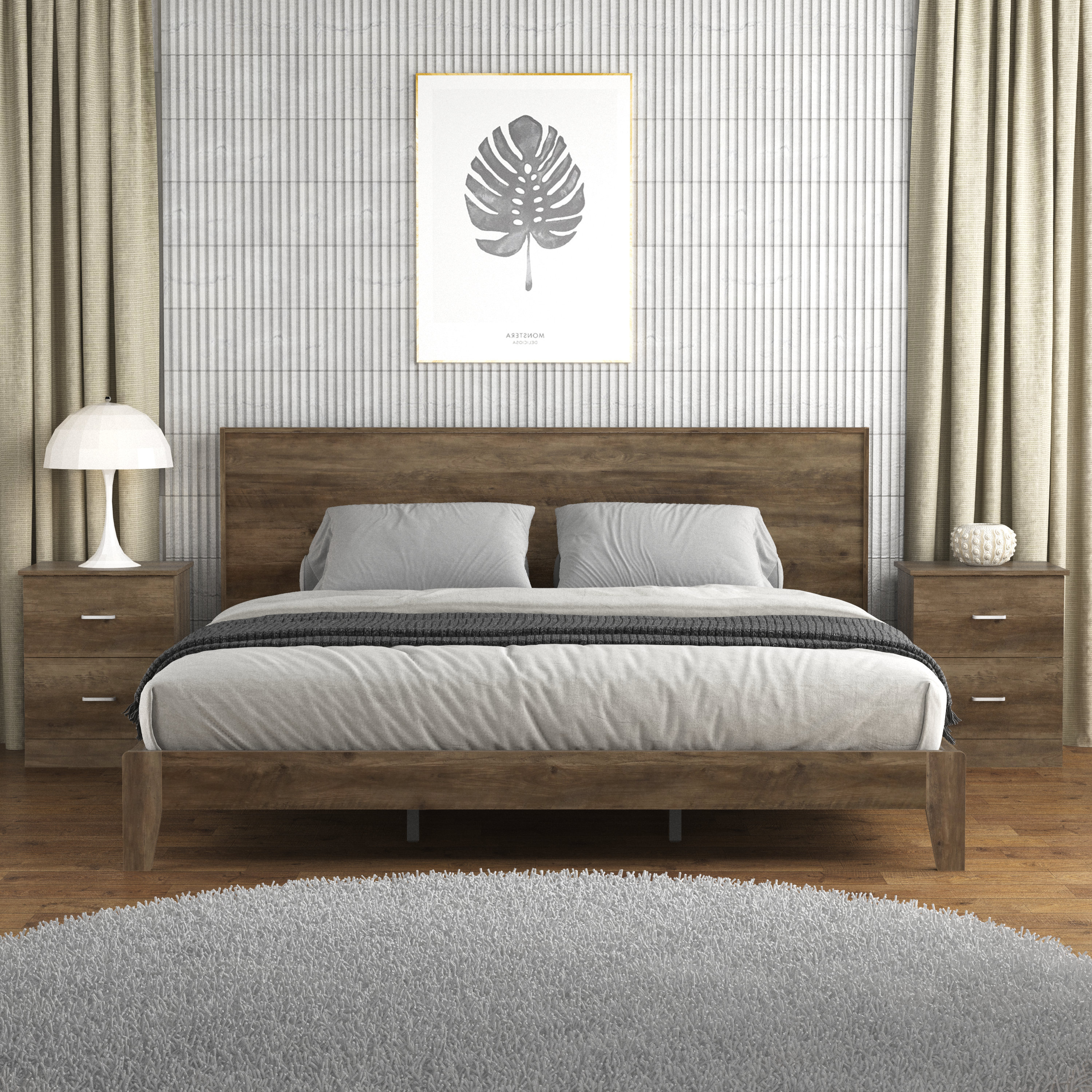 Ebern Designs Wexler 3 Piece Bedroom Set & Reviews - Wayfair Canada