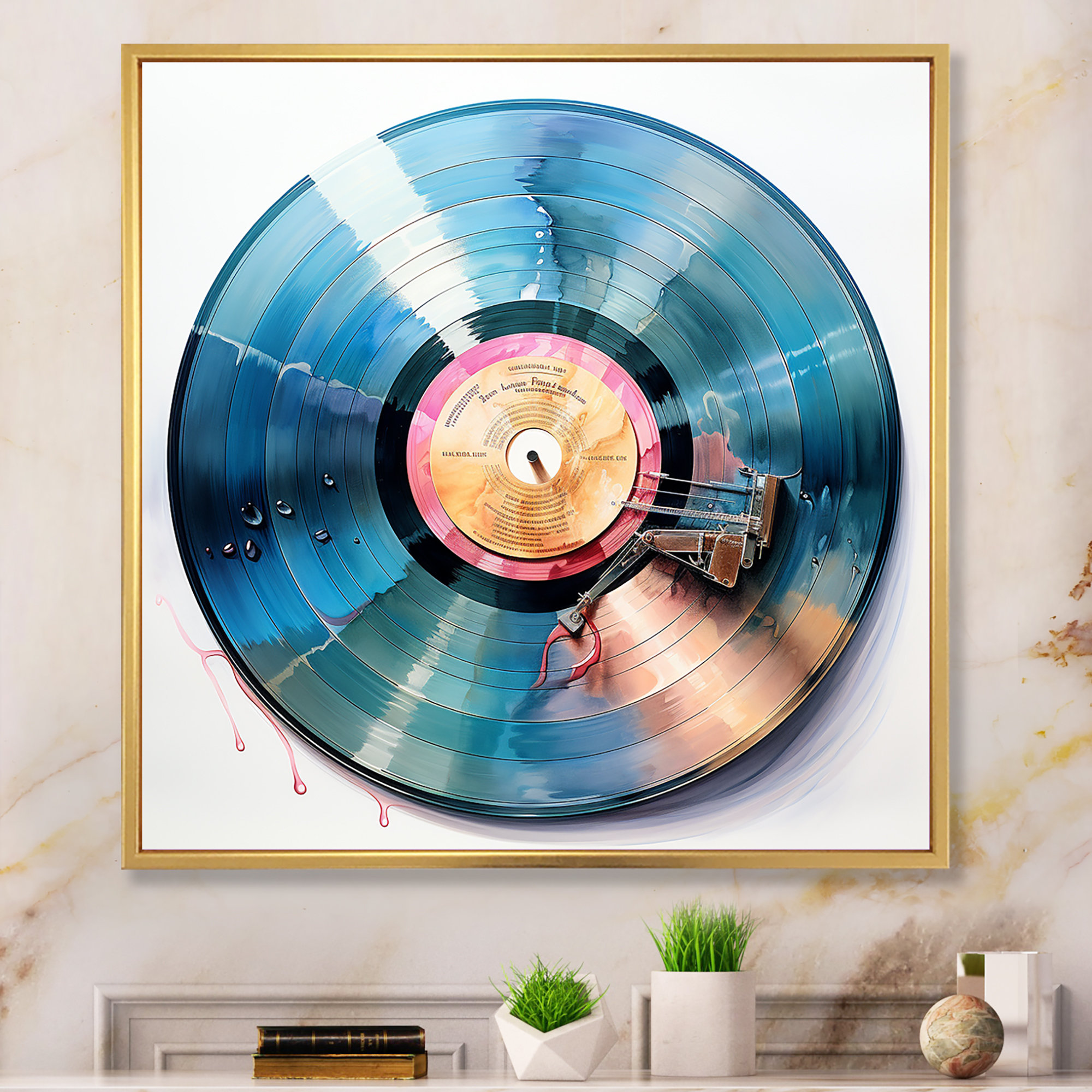 Latitude Run® Vinyl Record Reflections - Vinyl Records Wall Art | Wayfair