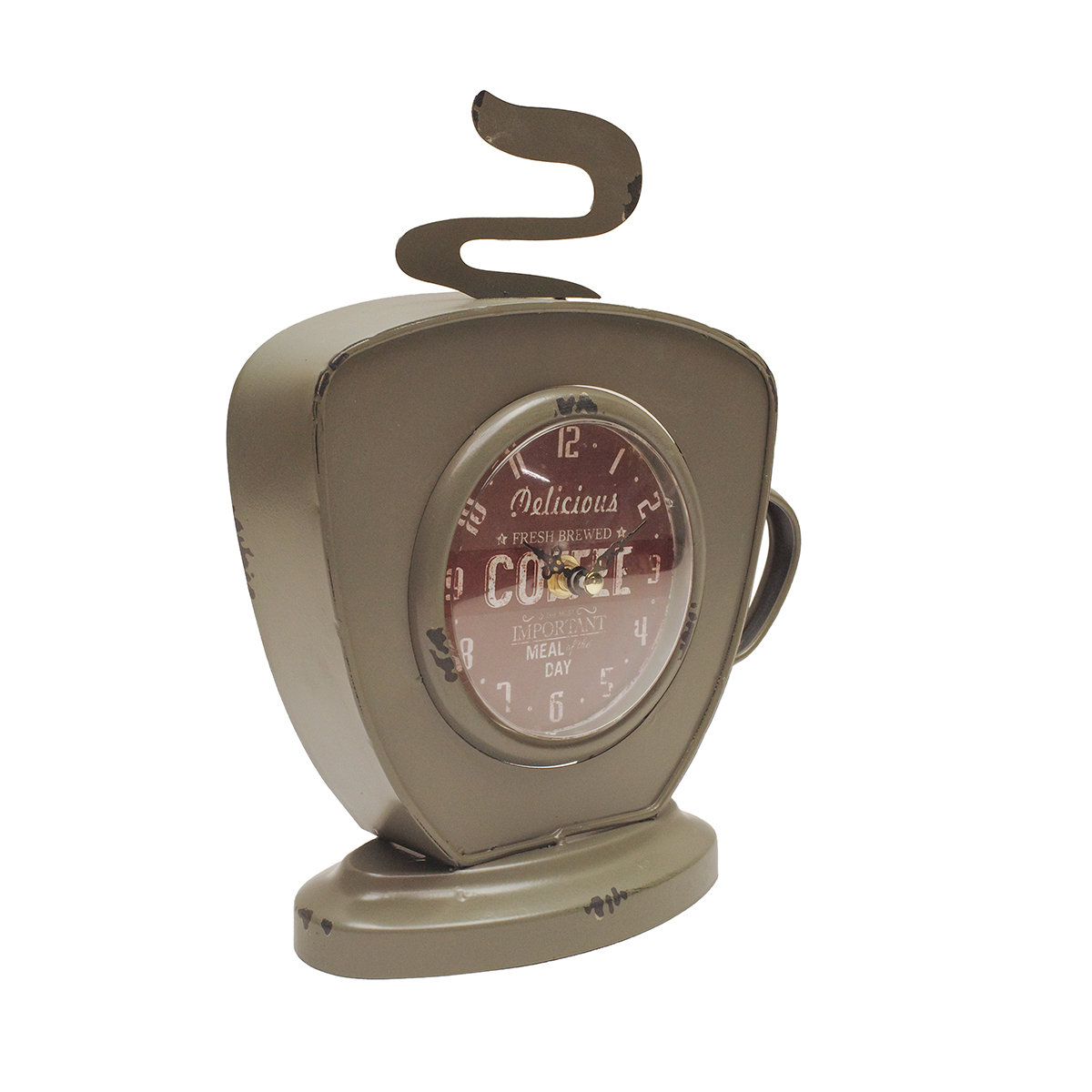 Williston Forge Coffee Mug Clock Rustic Decorative Instant Brew Cup ...