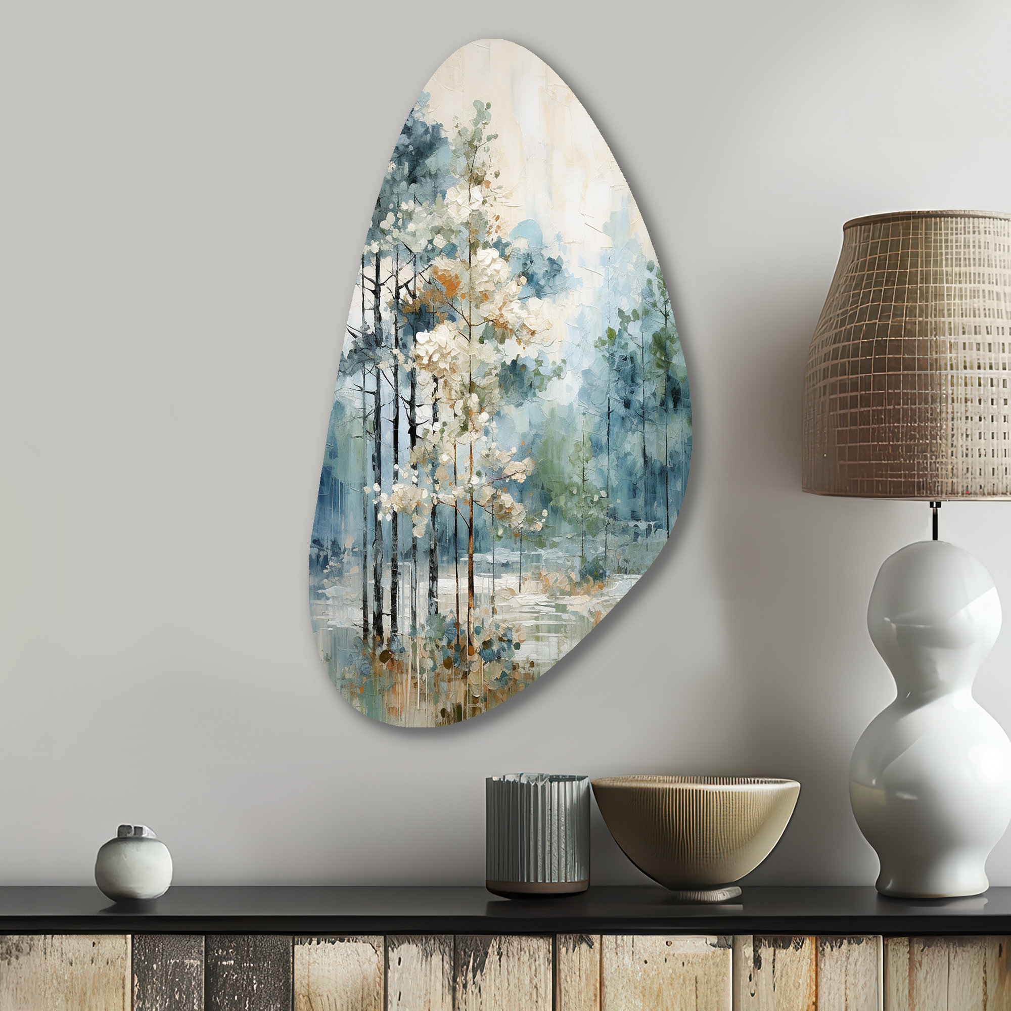 Design Art Pine Tree Enchanted Forest II - Tree Pine Fall Shape ...