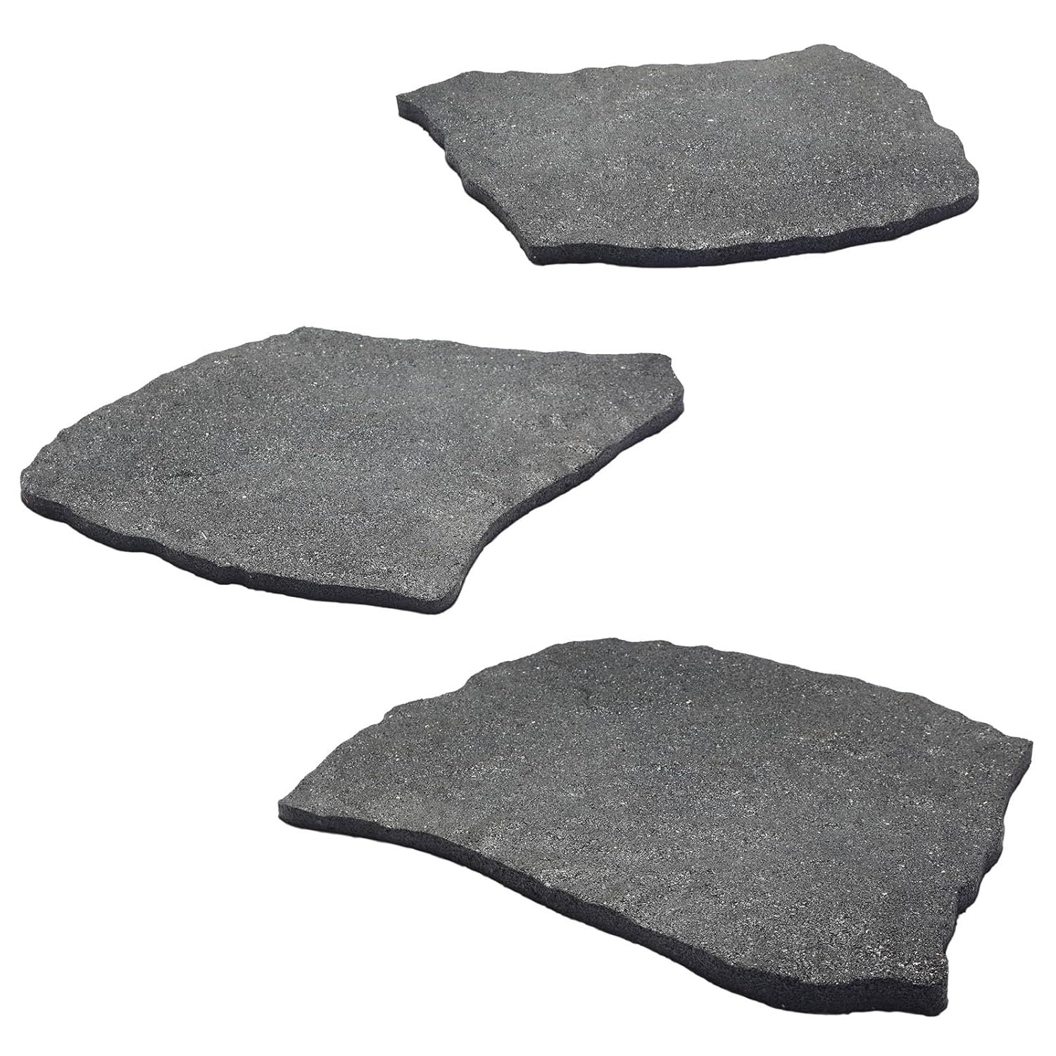 One Allium Way 3 Pack Rubber Stepping Stones Outdoor Garden Rubber ...