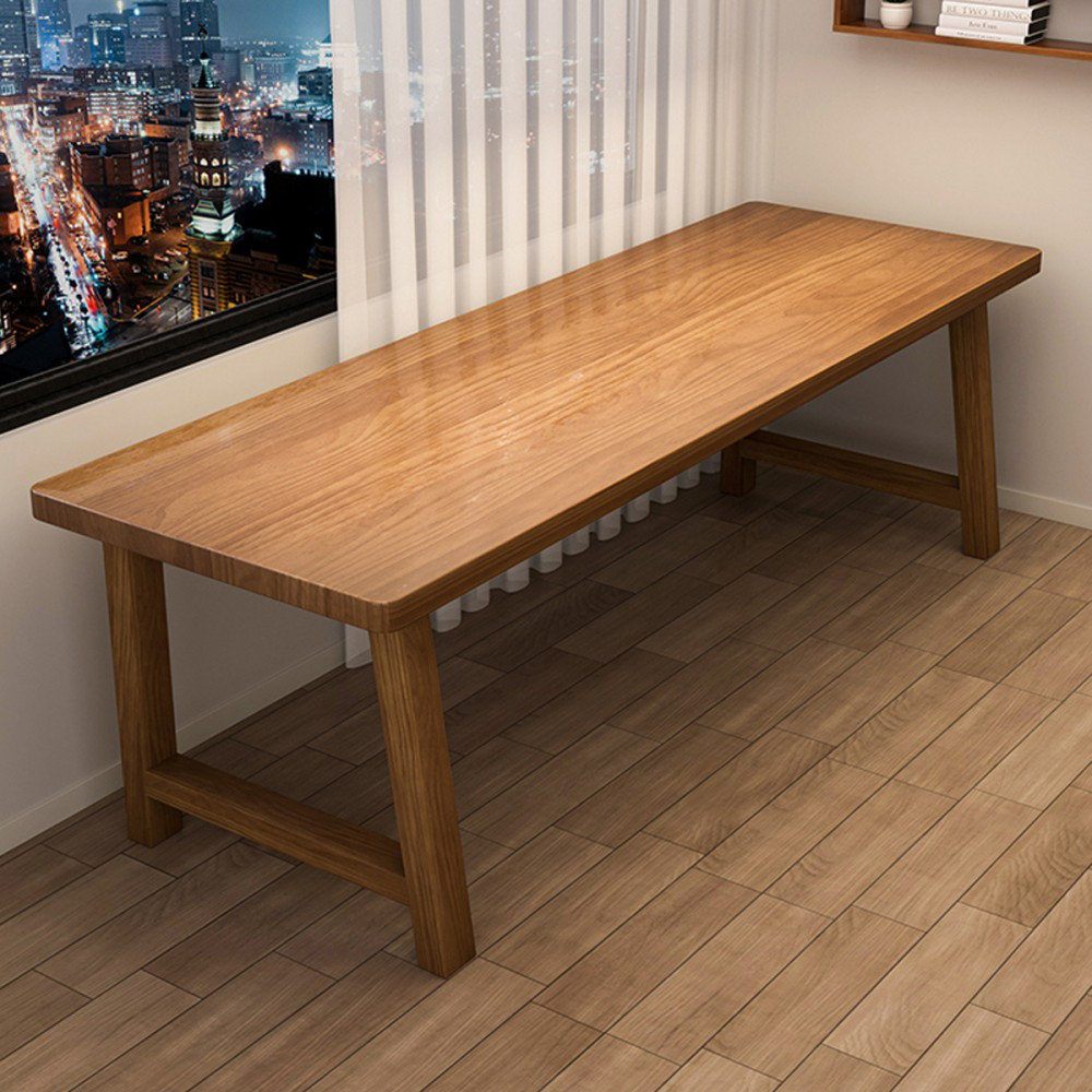 Cozynest Walnut Rectangular Solid Wood desks | Wayfair