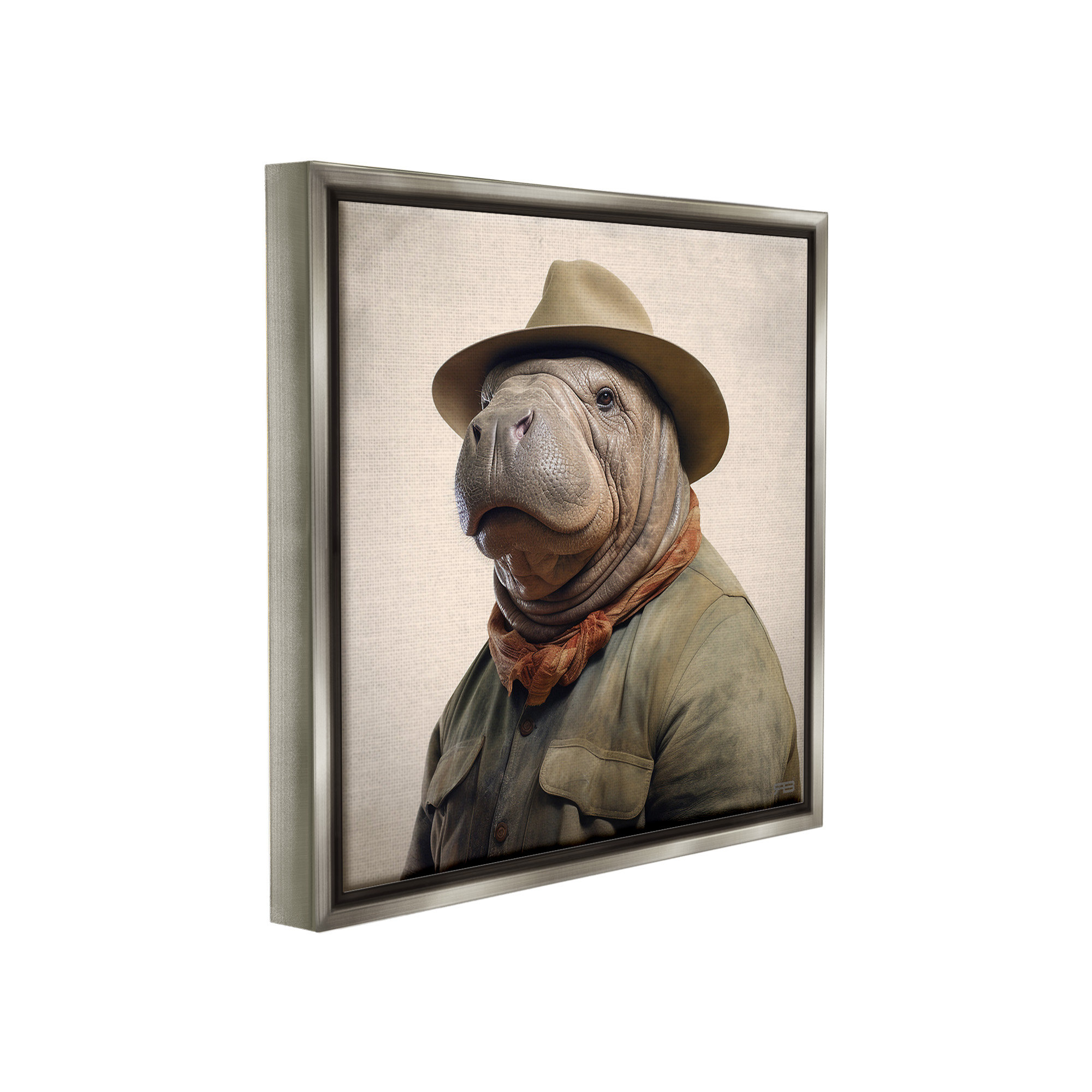 Trinx " Southwestern Rodeo Manatee " by RB on Canvas | Wayfair