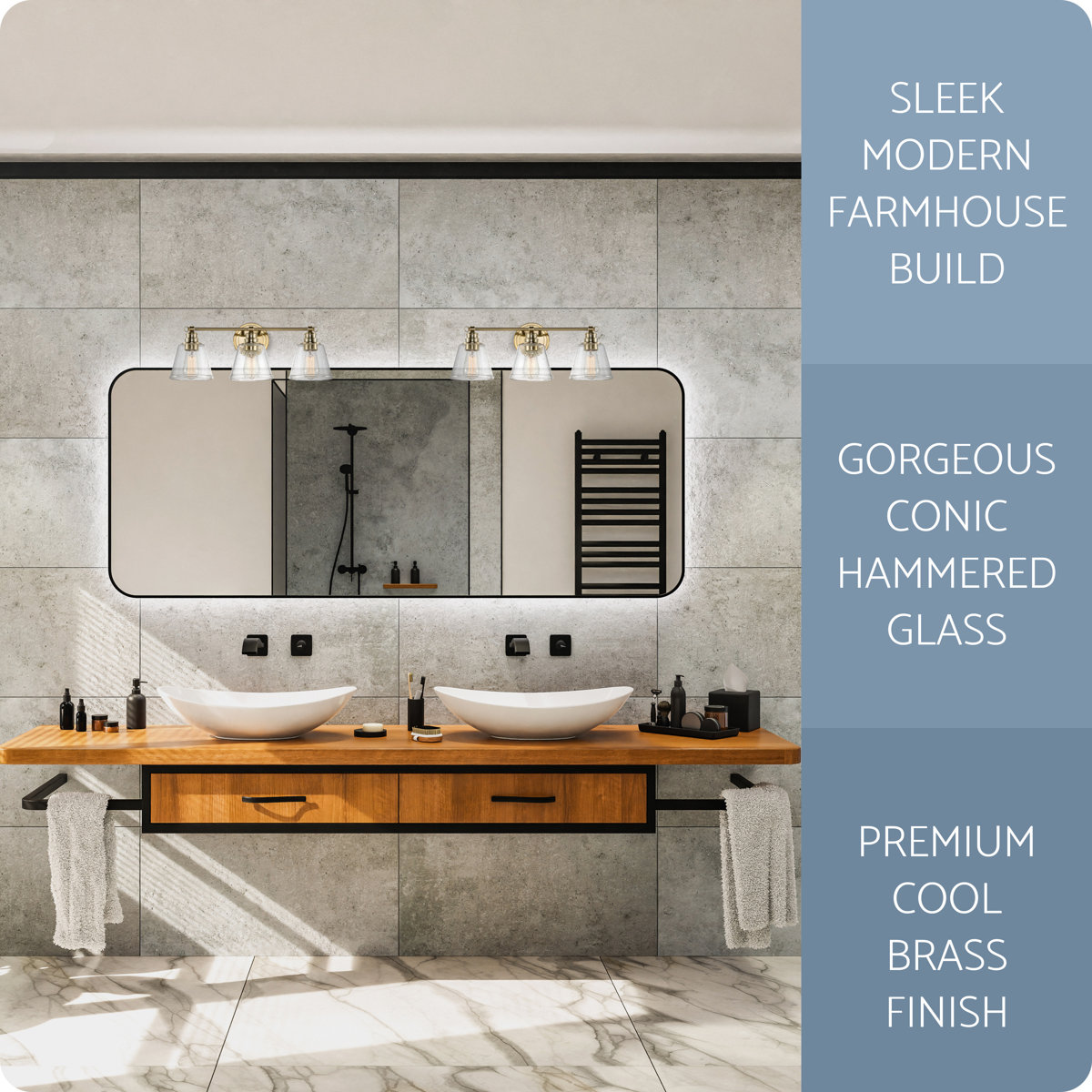 Mercer41 Shauvin 3 - Light Dimmable Vanity Light | Wayfair