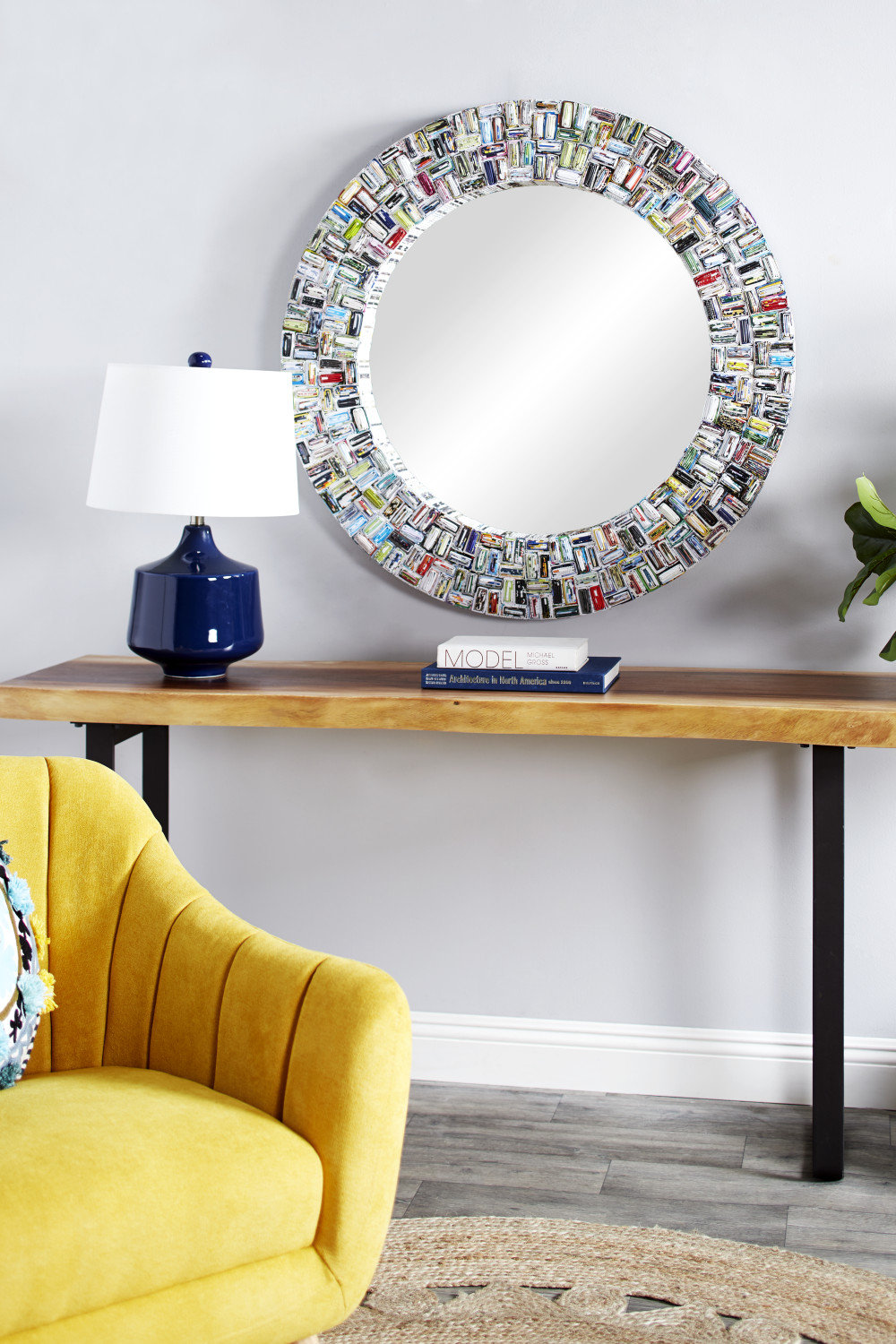World Menagerie Cate Round Modern & Contemporary Accent Mirror ...