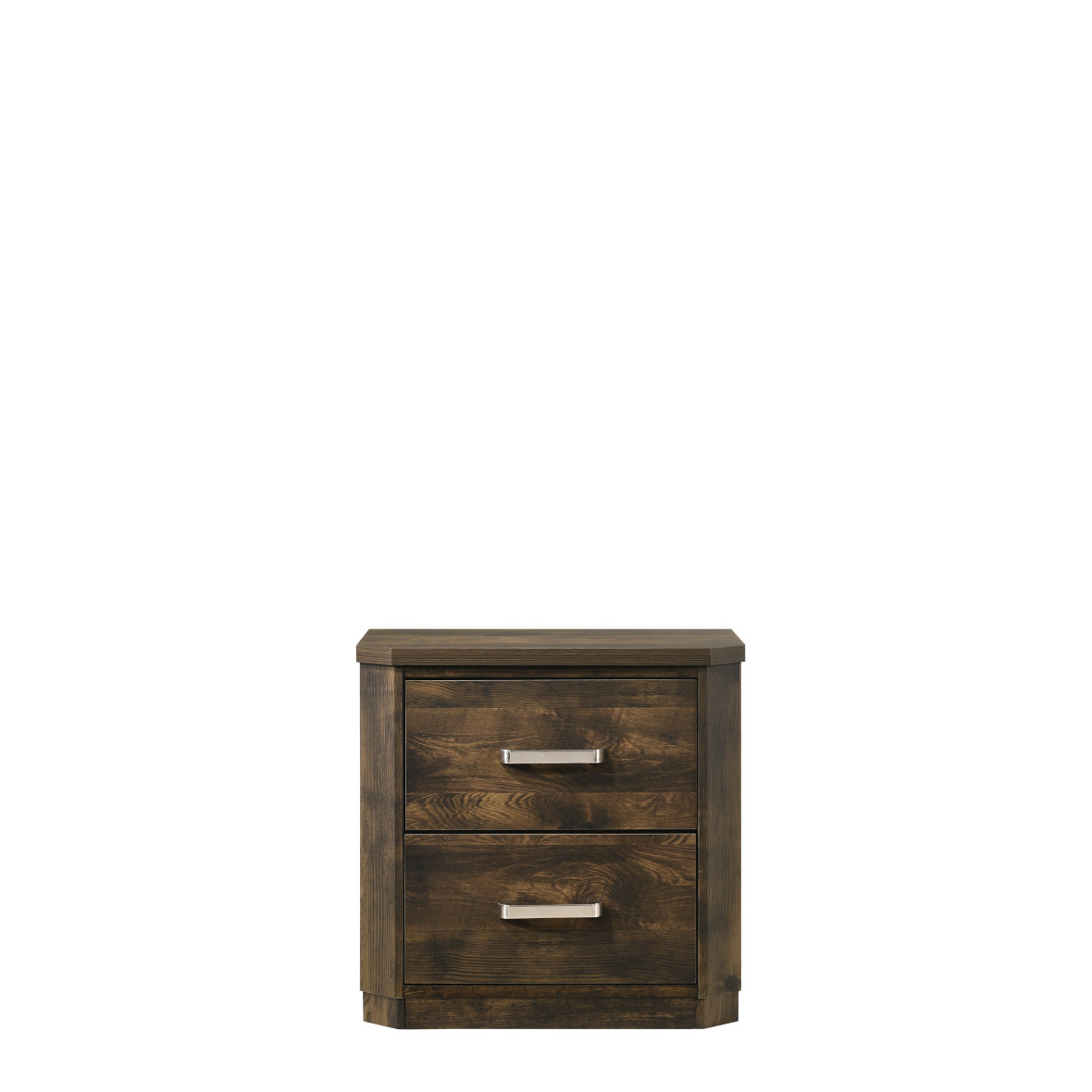 Millwood Pines Elettra Rustic Walnut Finish Nightstand | Wayfair
