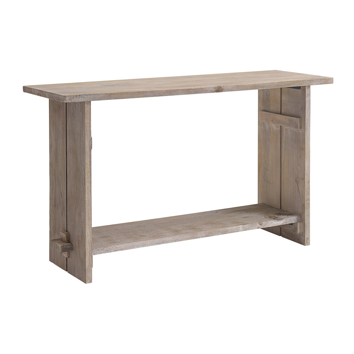 Alaterre Castleton 52" Wide Industrial Rustic Farmhouse Solid Wood ...