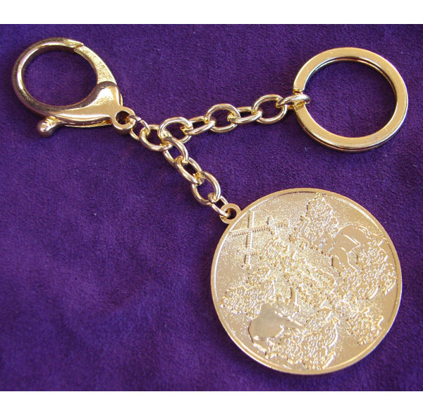 Feng Shui Import 2'' W Gold Key Chain | Wayfair