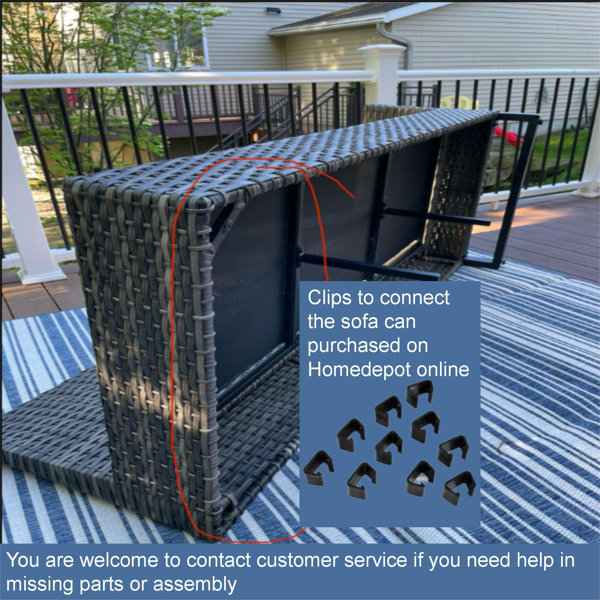 Latitude Run® Joevan 8 - Person Outdoor Seating Group with Cushions ...