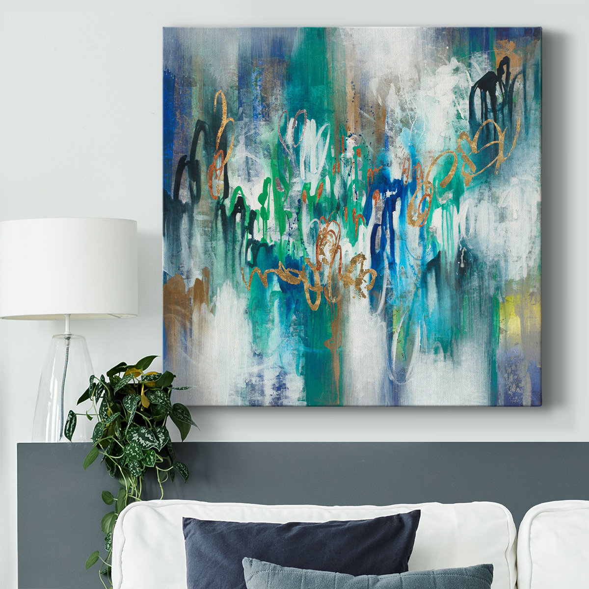 Wrought Studio™ Felicity-Gallery Wrapped Canvas | Wayfair