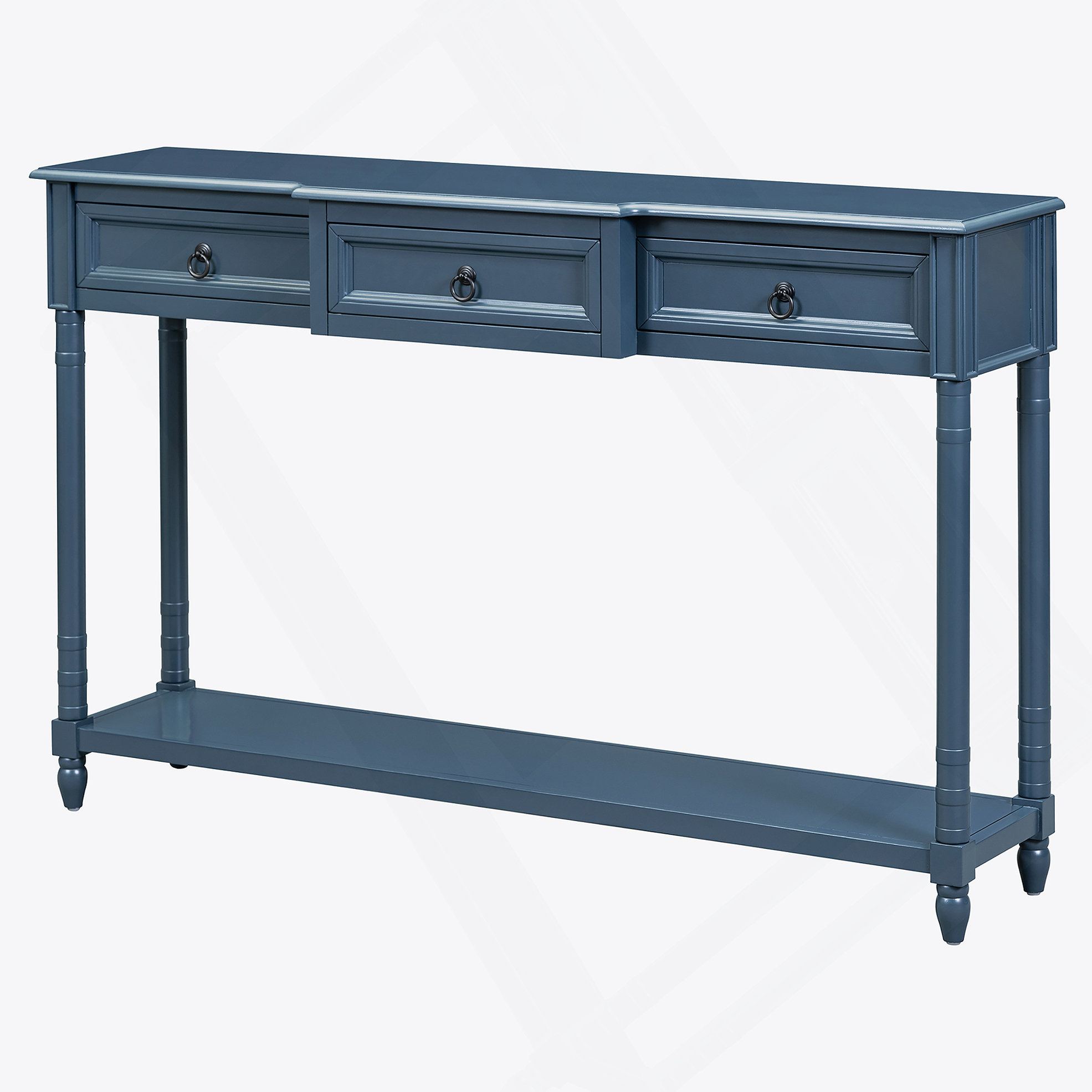 Breakwater Bay Rustic Chic Console Table with Drawers for Entryway, Perfect for Storage and ...