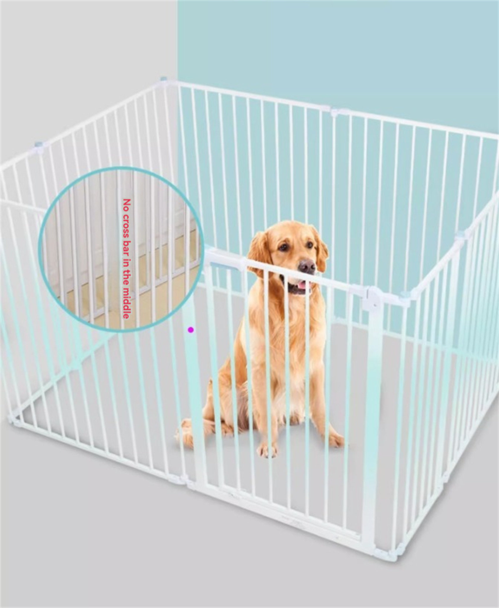 UMMA, LLC 39.37'' H 8 Panel Metal Exercise Pen | Wayfair