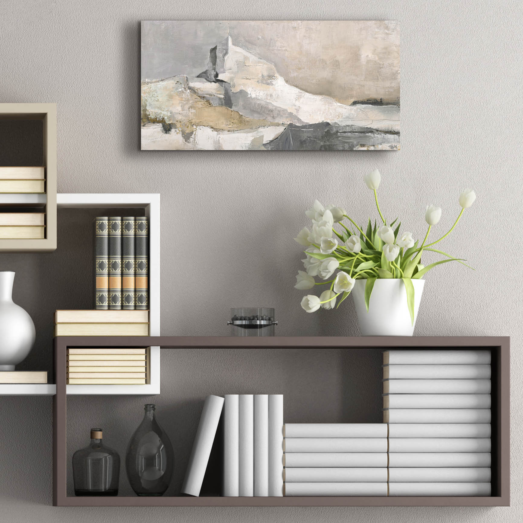 Ivy Bronx 'Nordic Shapes' by Design Fabrikken Acrylic Wall Art | Wayfair