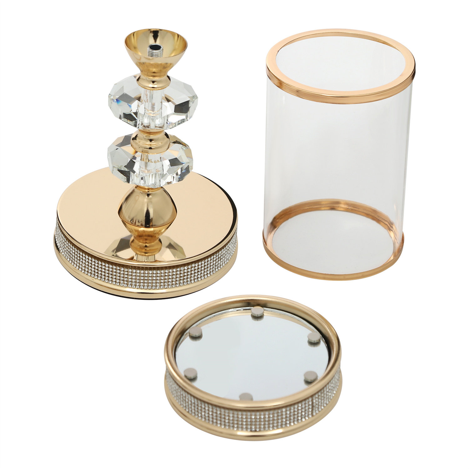 House of Hampton Crystal Candle Holder - Wayfair Canada