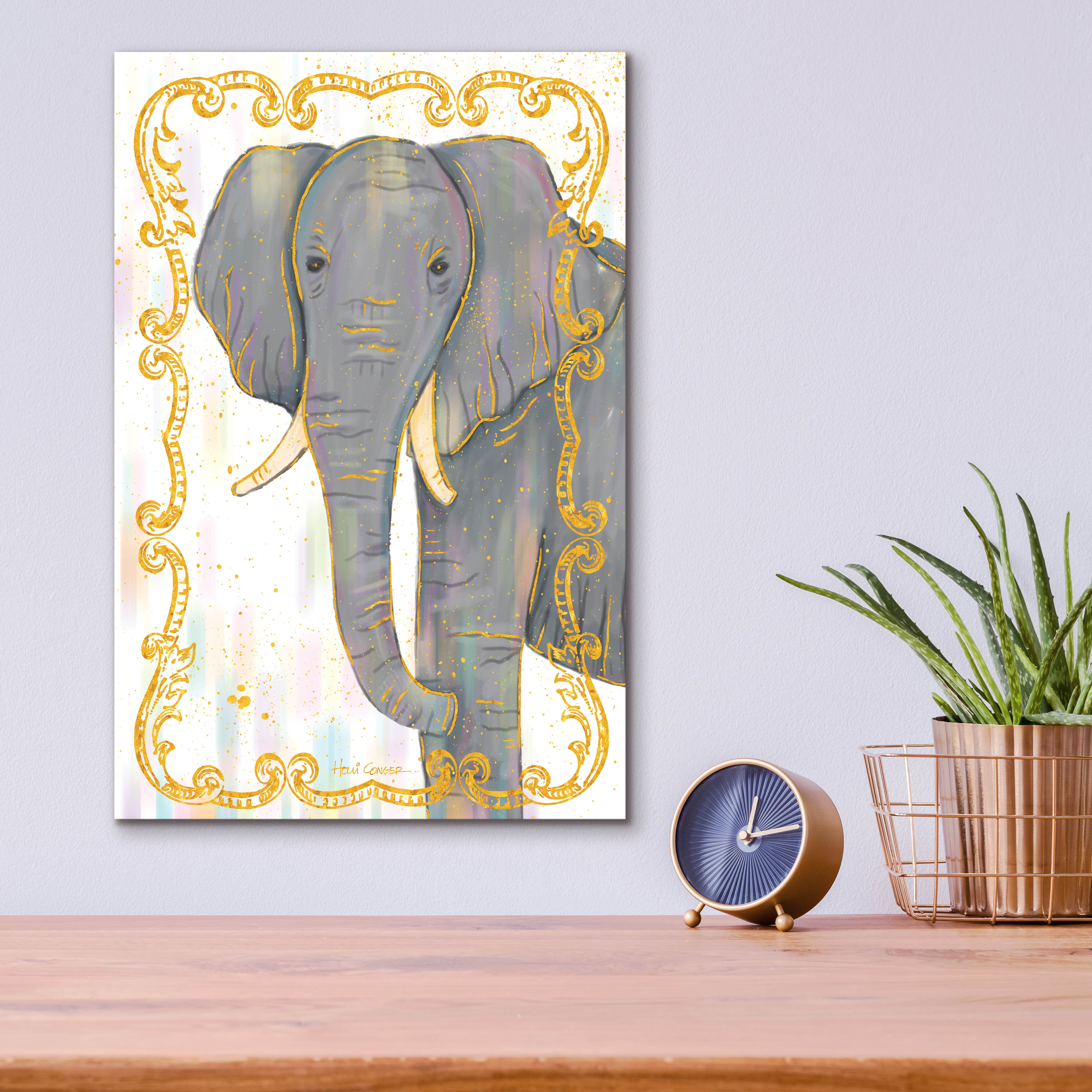 House of Hampton® 'Gilded Safari 1' by Holli Conger Acrylic Glass Wall ...