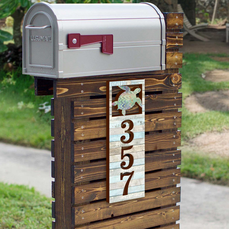 aMonogramArtUnlimited Sea Turtle 1-Line Address Sign | Wayfair