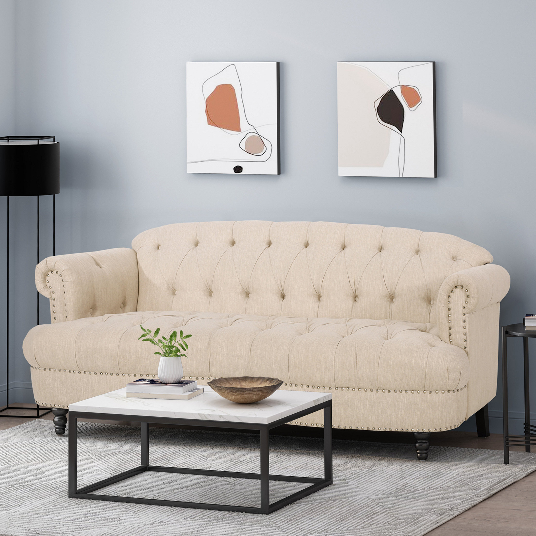 Alcott Hill® 74" Rolled Arm Sofa | Wayfair